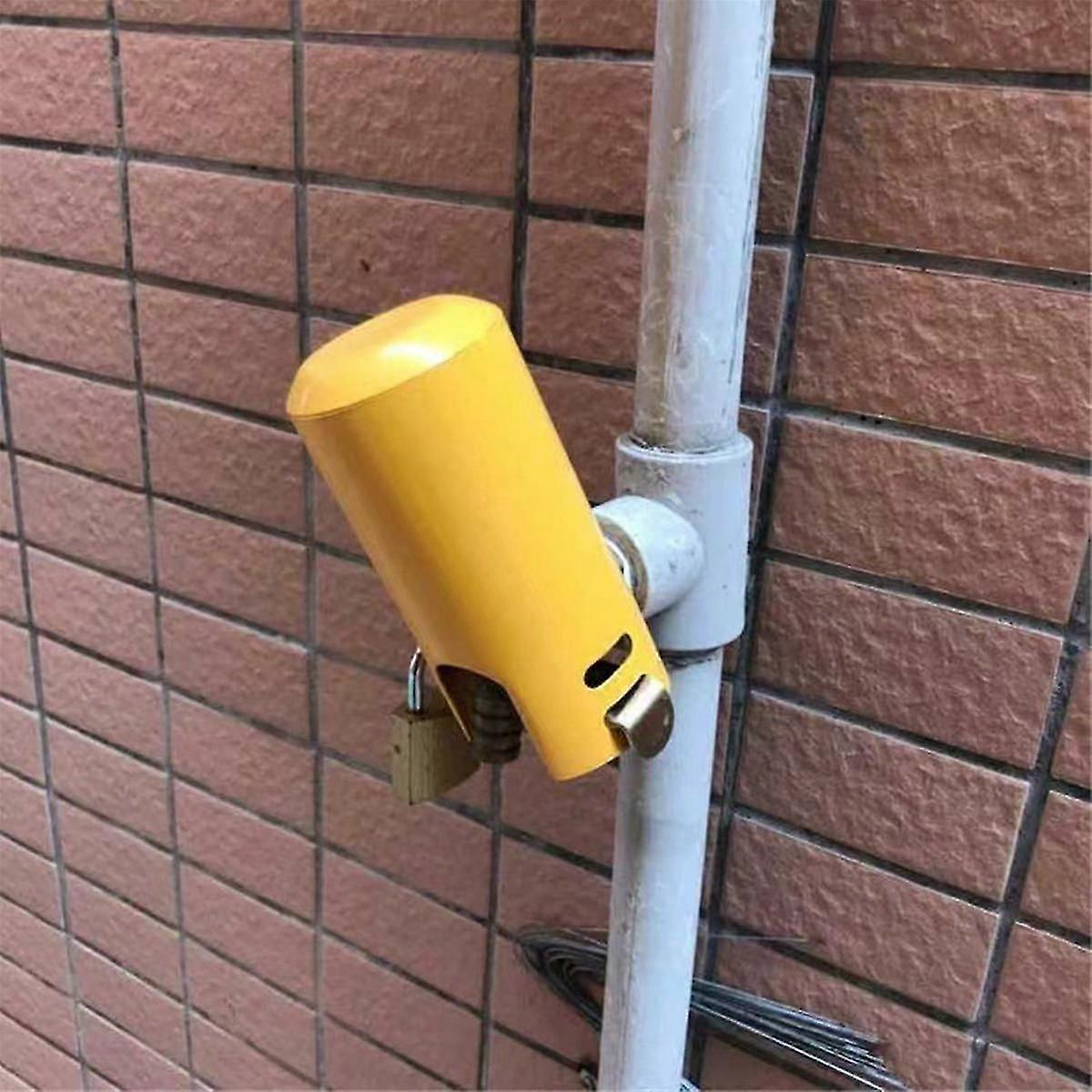 Faucet Protection Lock with Key, Anti-Theft Outdoor Faucet Lock Plate ...