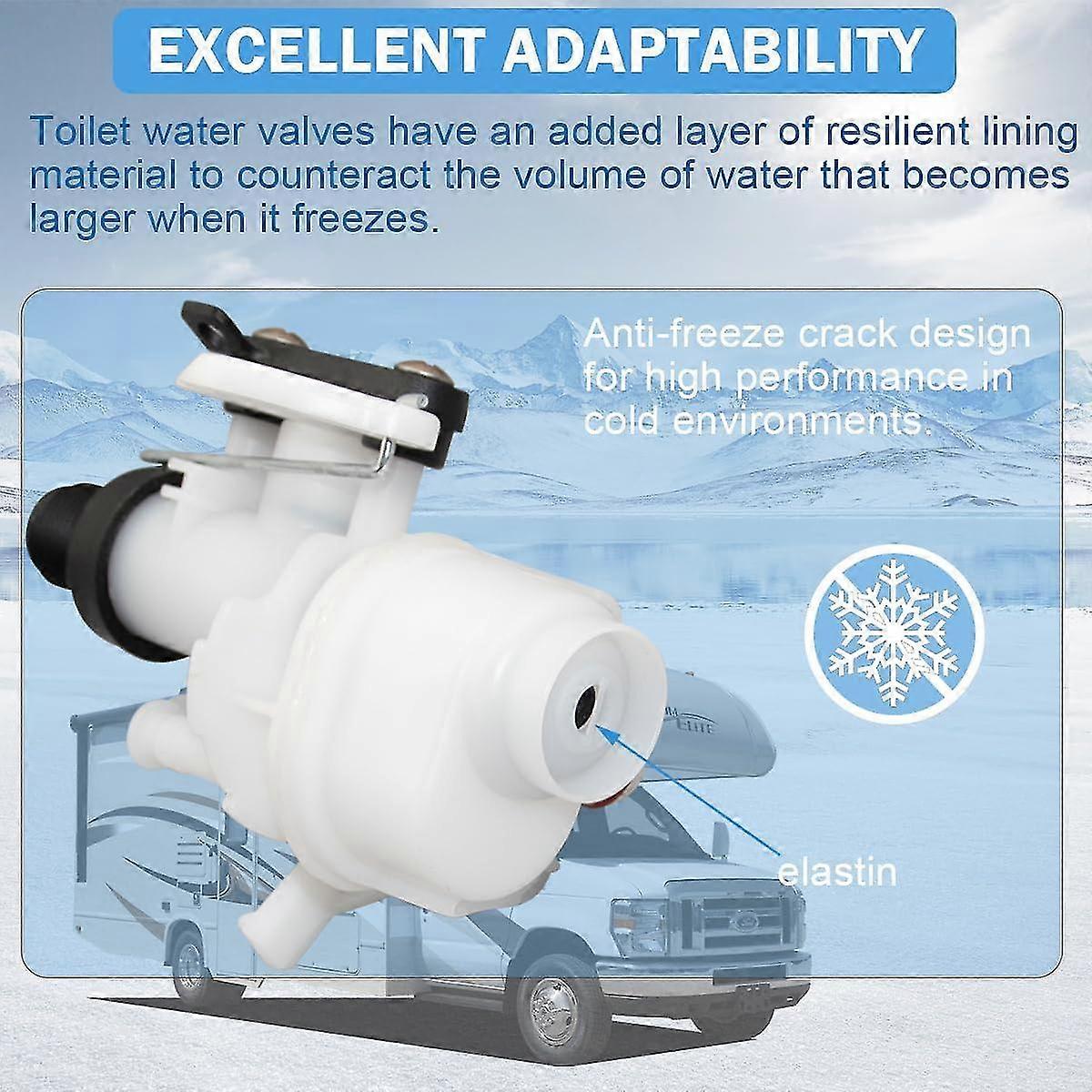 RV Toilet Water Valve Replacement Kit for Thetford Aqua Magic V High ...