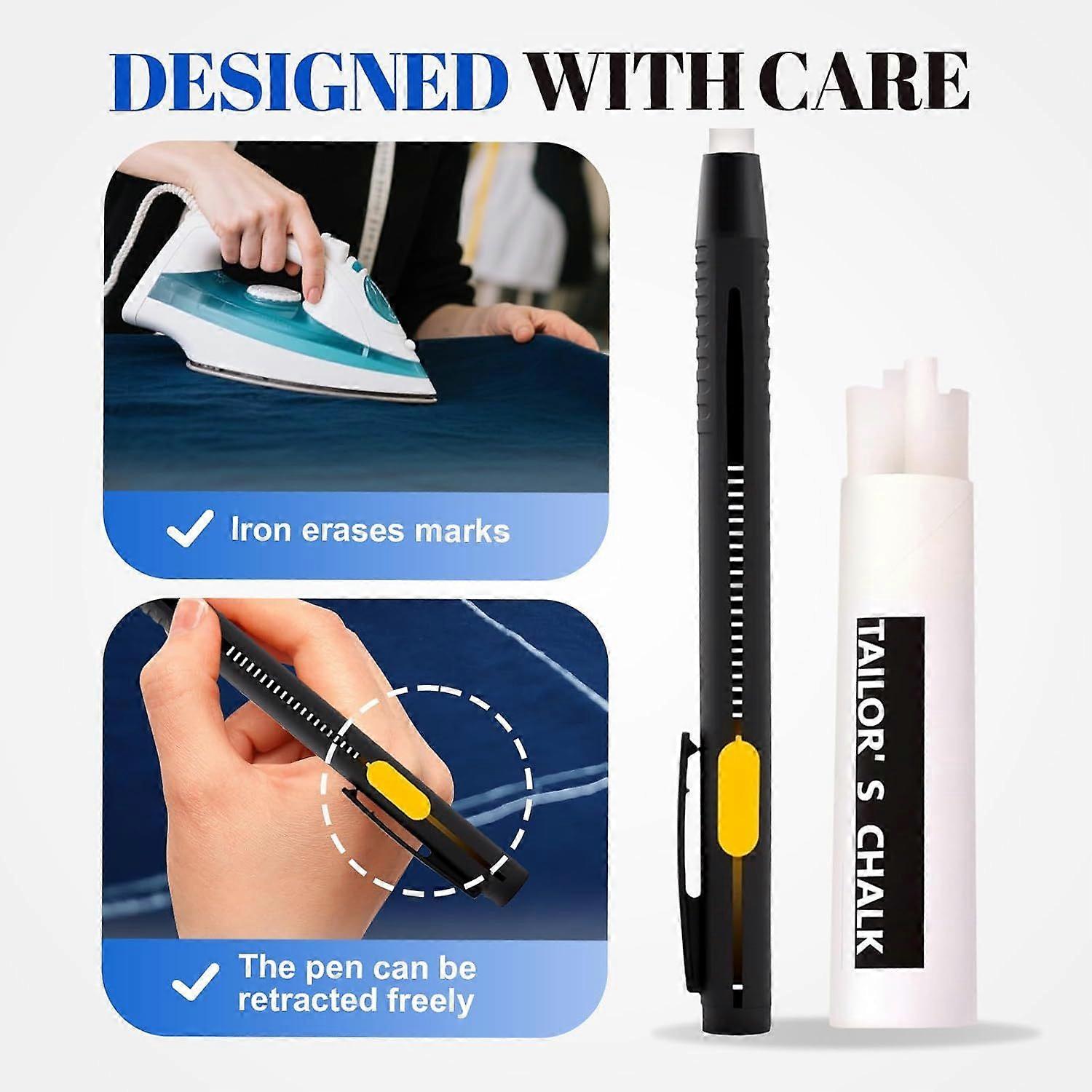 Heat Erasable Fabric Marker for Sewing, Washable Heat Erasable Pens for ...