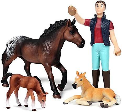 Animal Keeper With Farm Animals Figurines Simulated Farm Realistic ...