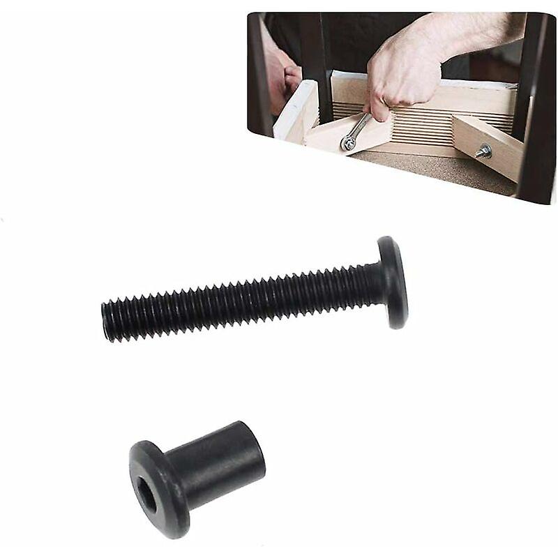 Pack of 10 M6 x 35mm Fixing Bolts with Matching Nuts Sleeve Nut with ...