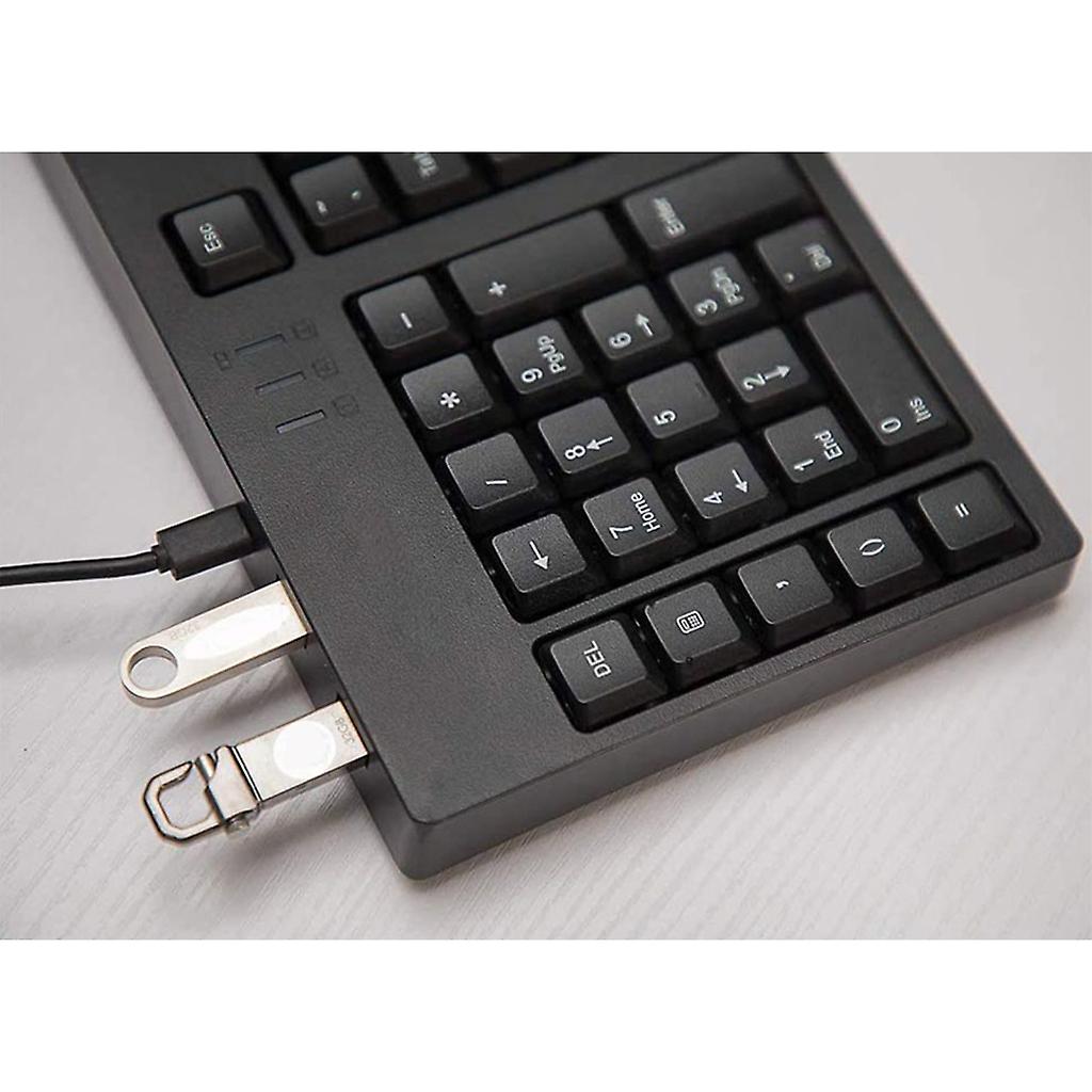 Sleek Black Left Handed Keyboard with Built In Numeric Keypad and USB ...