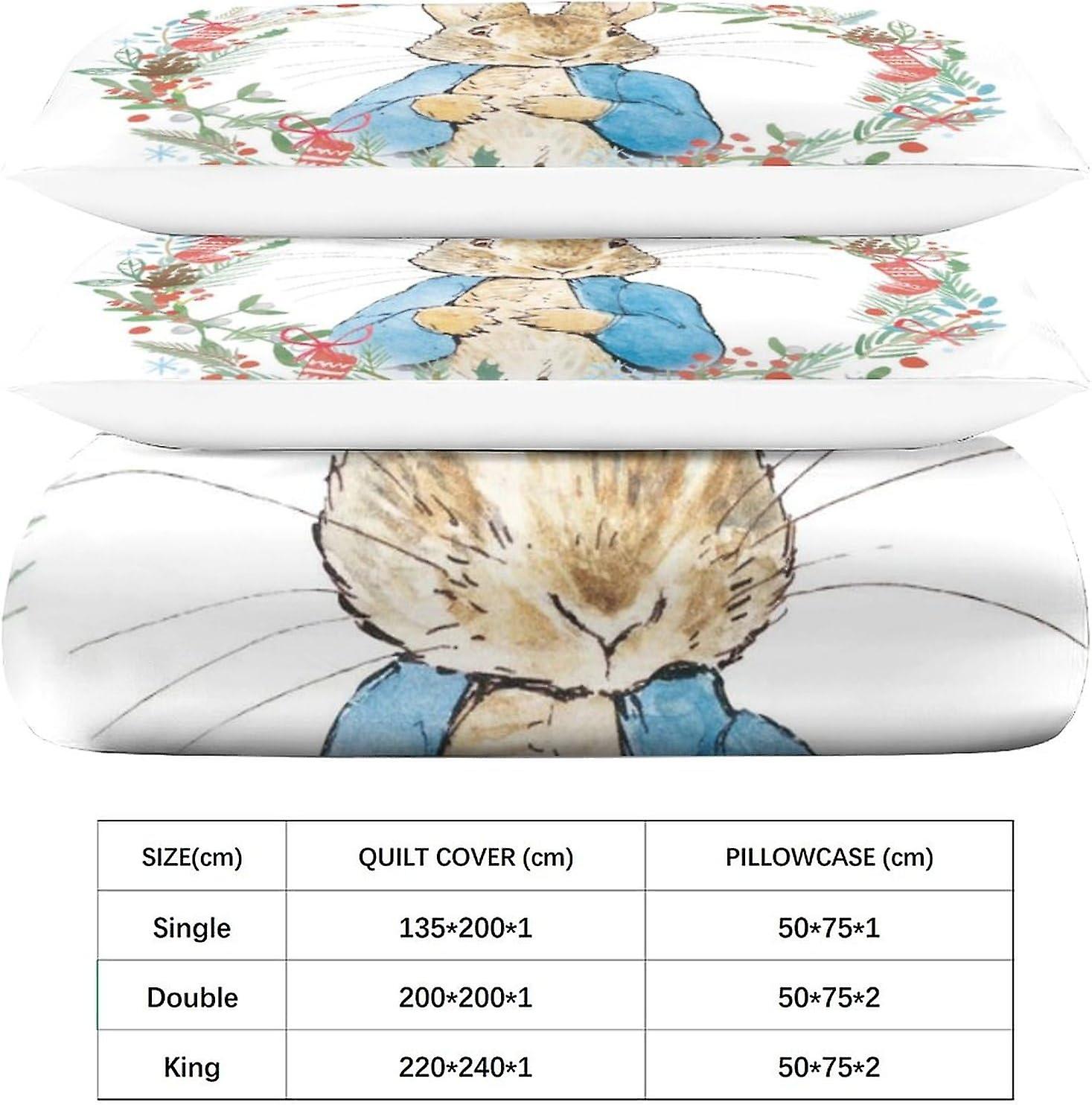 Peter Rabbit Bedding Sets 3D Comforter Cover Animal Print Duvet Cover ...