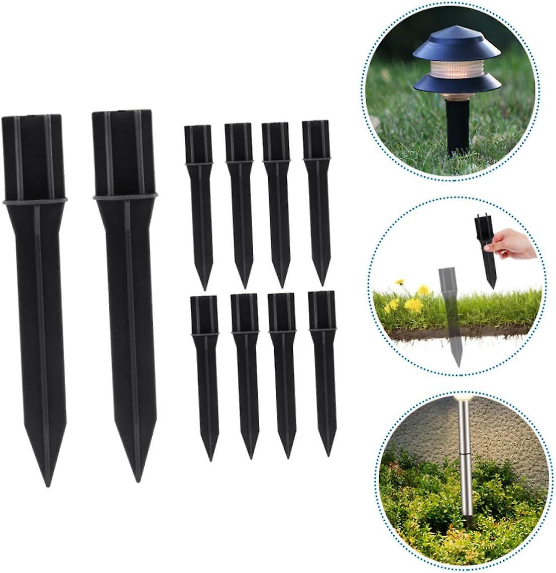 10pcs ground nail piles, solar powered lawn universal light piles ...