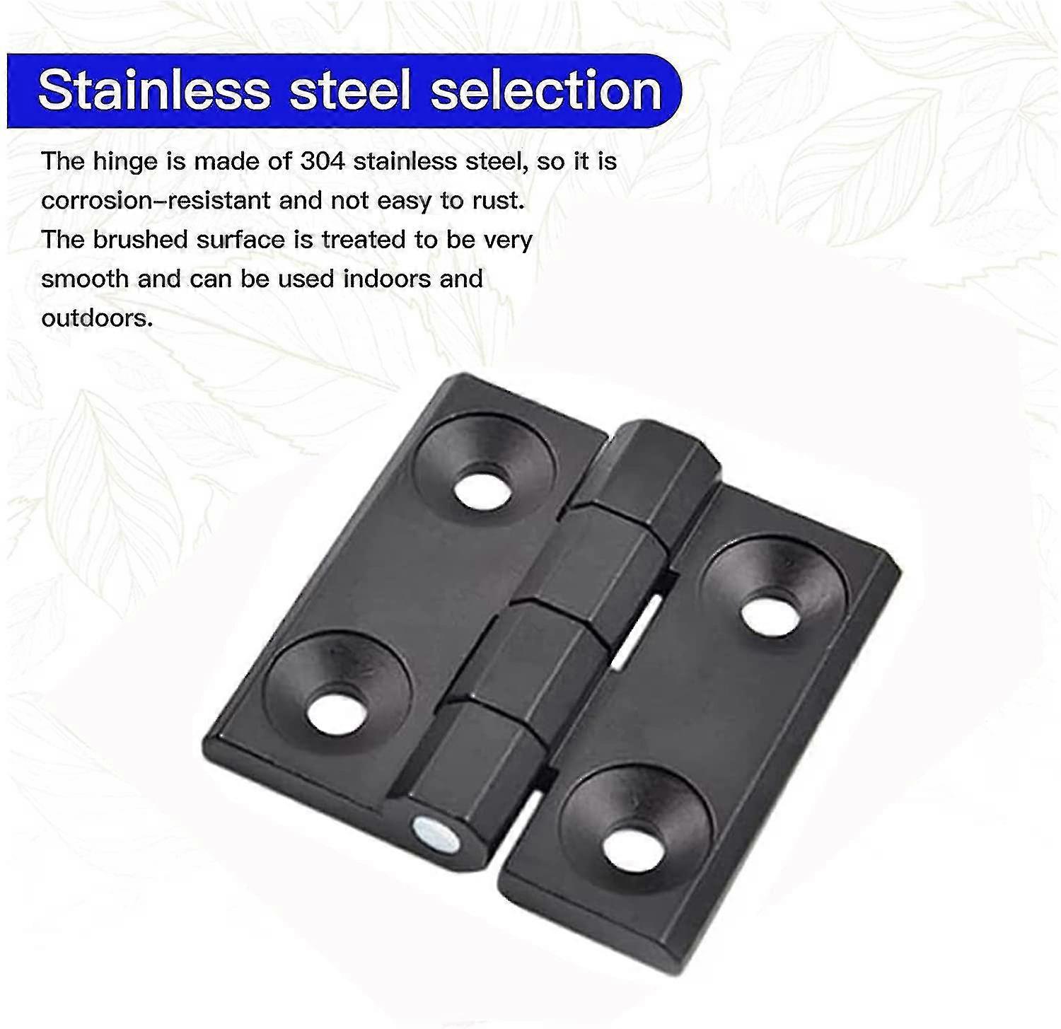 4 Pieces Folding Flat Hinge Holes, Stainless Steel Exterior Hinge ...