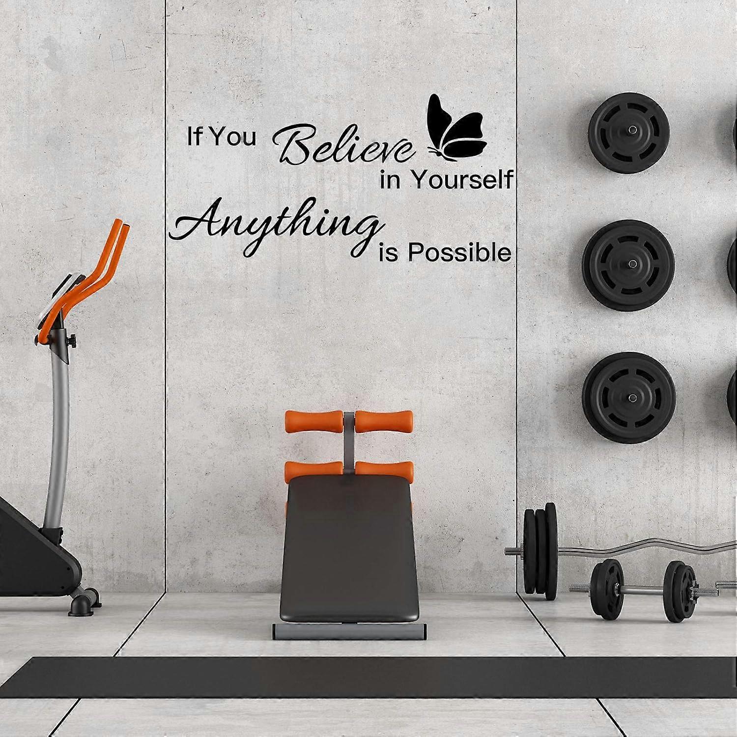 2 Sheets Vinyl Wall Quotes Stickers Ability Motivation Attitude Believe ...