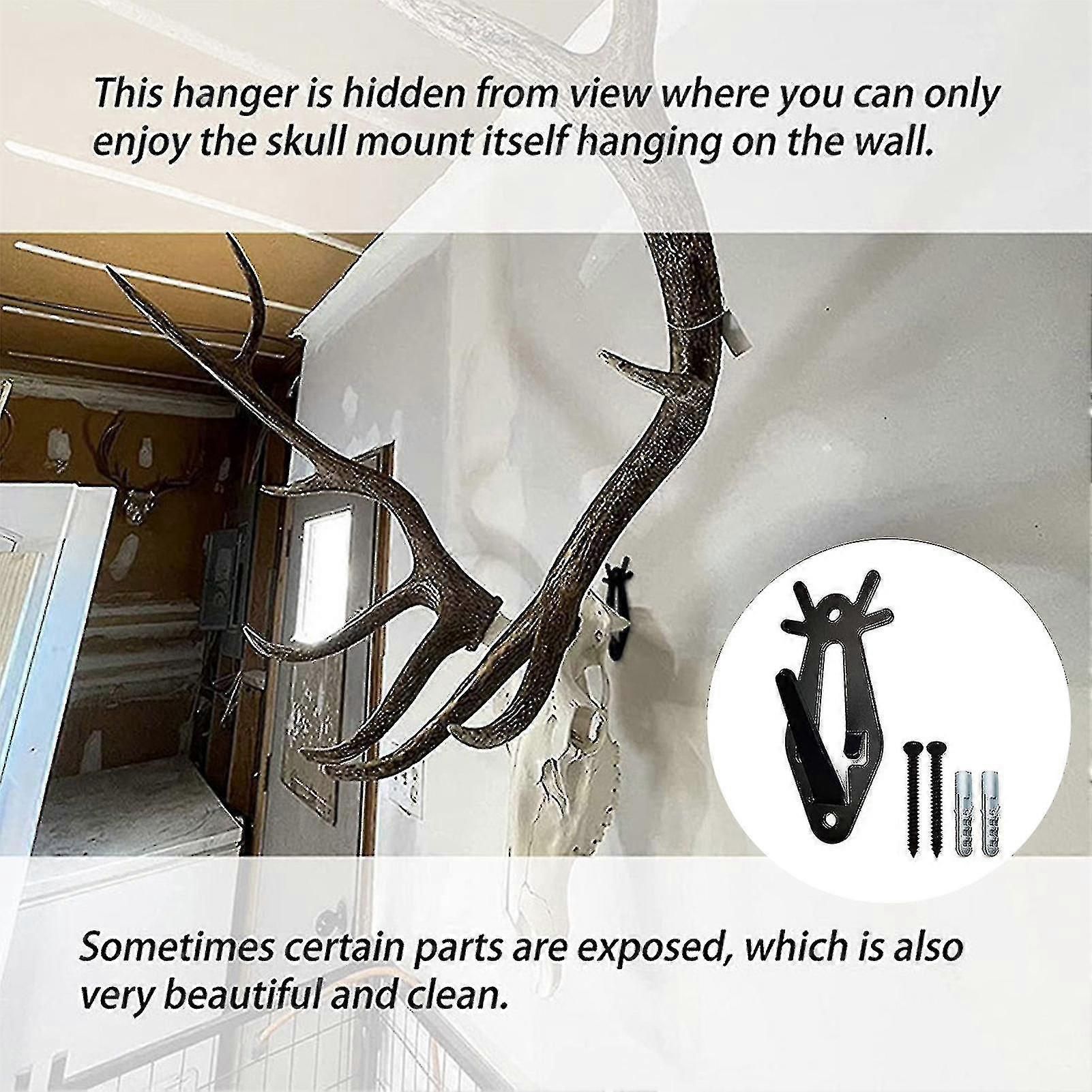 1 Set Deer Skull Mount Strong Load Bearing Metal Wall Mount Animal ...