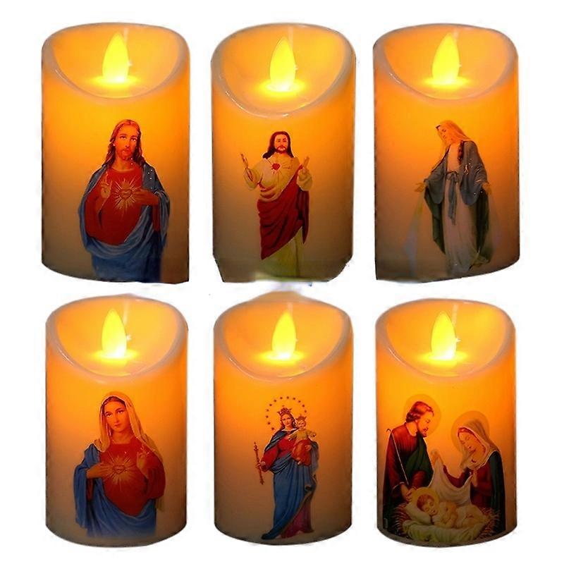 Jesus Christ Candle Light LED Flameless Battery Powered | Fruugo UK