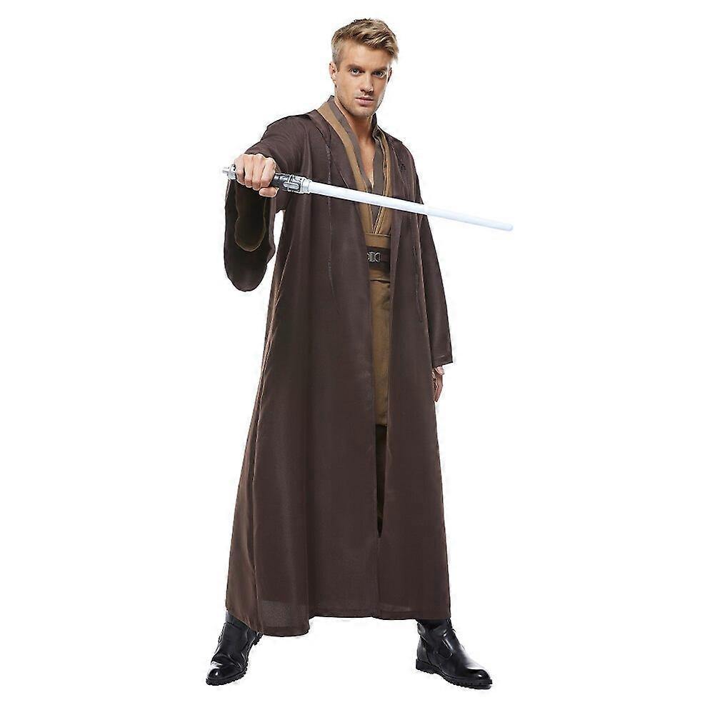 Kenobi Jedi /Anakin Skywalker Cosplay Costume TUNIC Black Jedi Robe ...