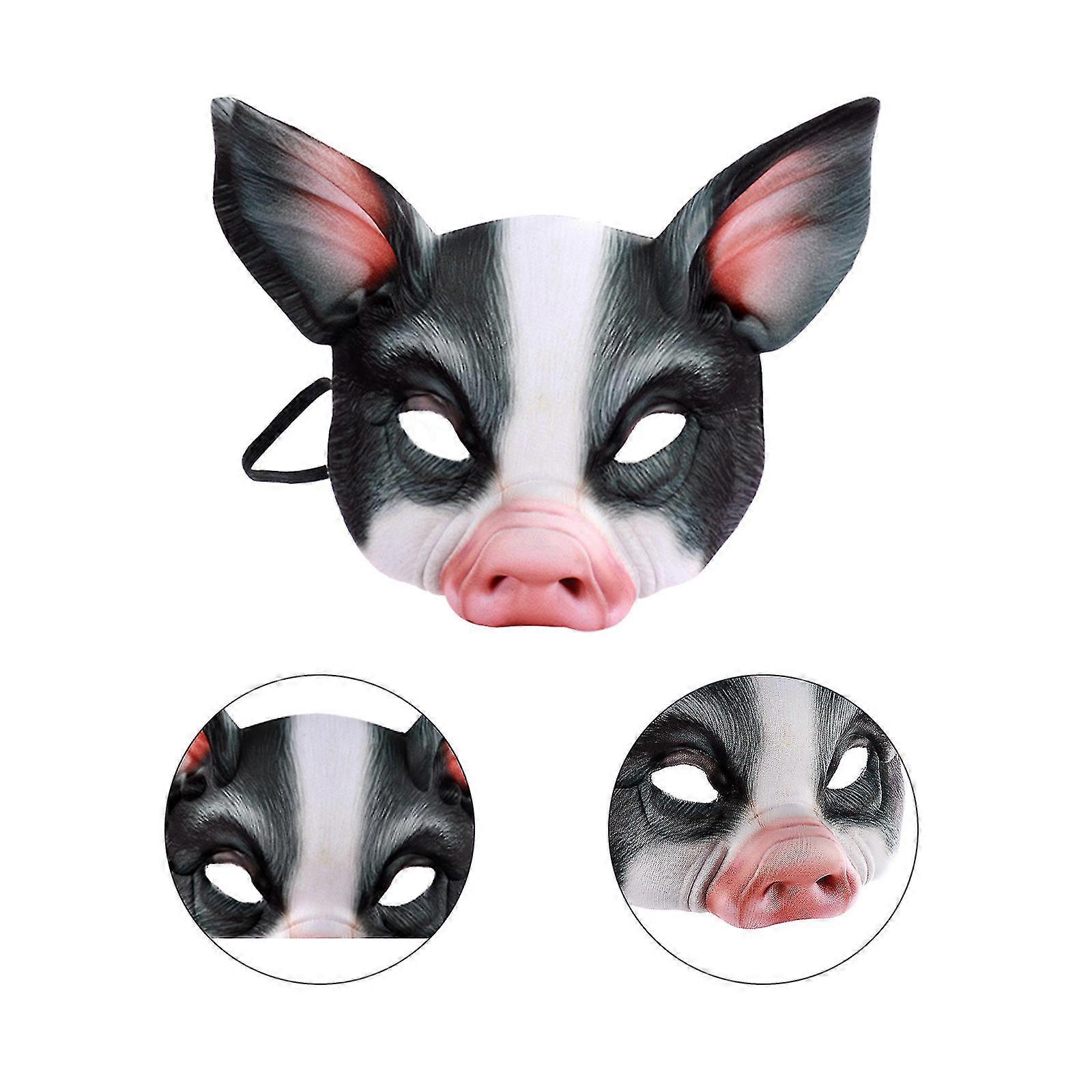 Animal Half Face Mask Halloween Decor Mask Cosplay Half Mask Animal ...