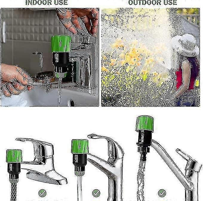 Kitchen Garden Watering Tap Hose Pipe Snap Connector Adaptor Tool ...