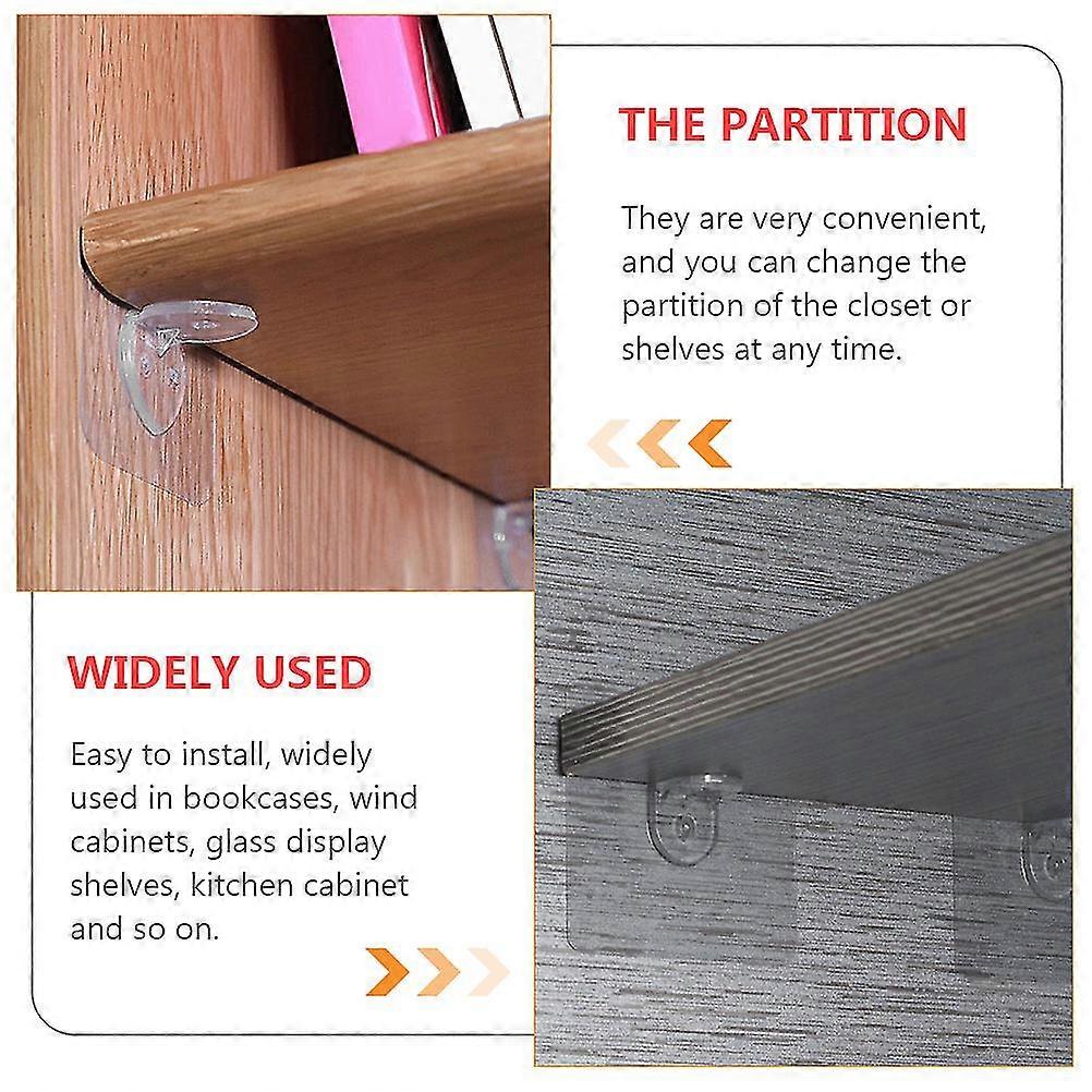 20 Pcs Cabinet Shelves Plastic Shelf Clips Shelf Support Holder Cabinet ...