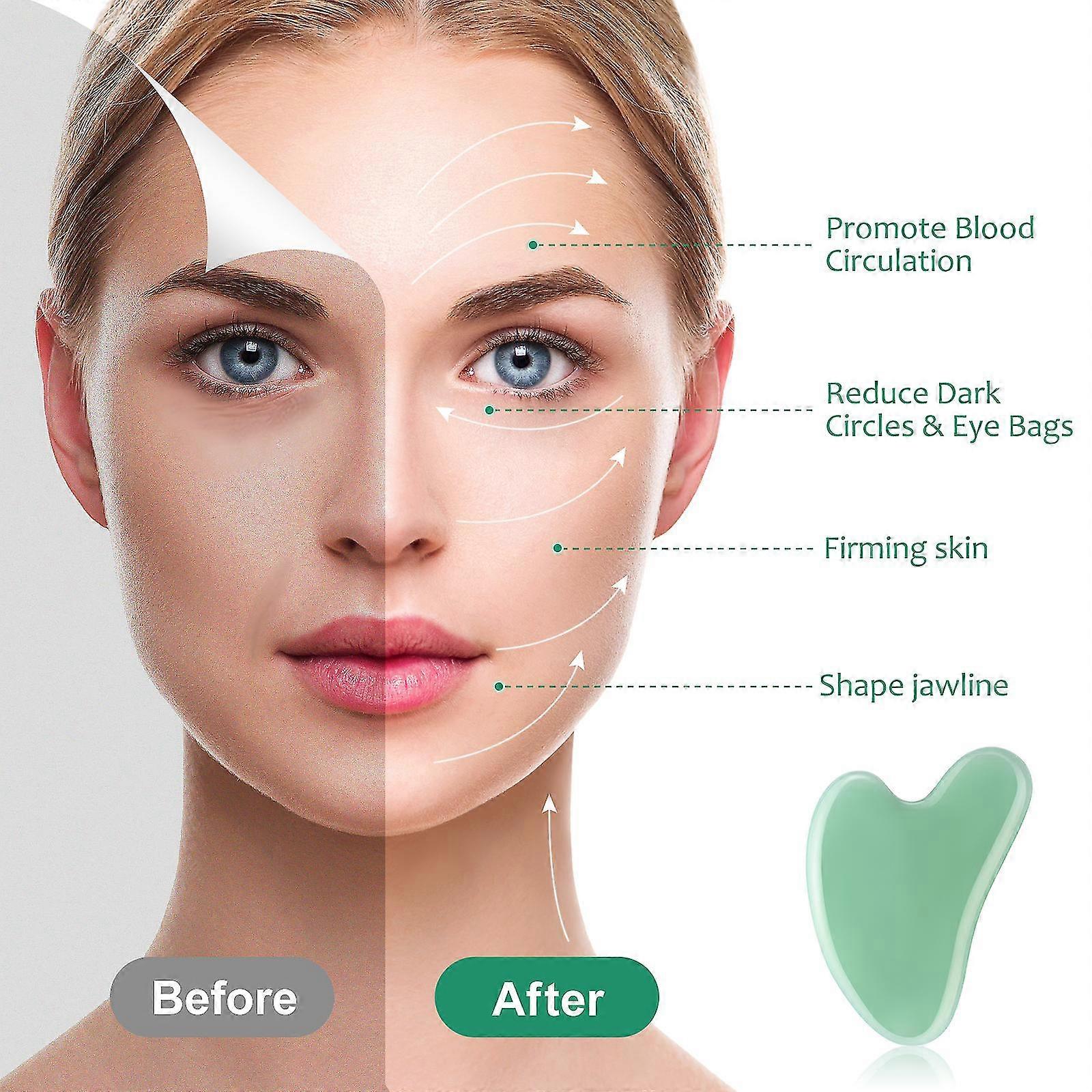 gua sha jade stone tool natural jade stone guasha board for spa ...