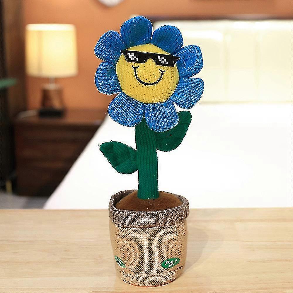Electric Dancing Sunflower Stuffed Plush Doll Singing Twisting Rabbit ...