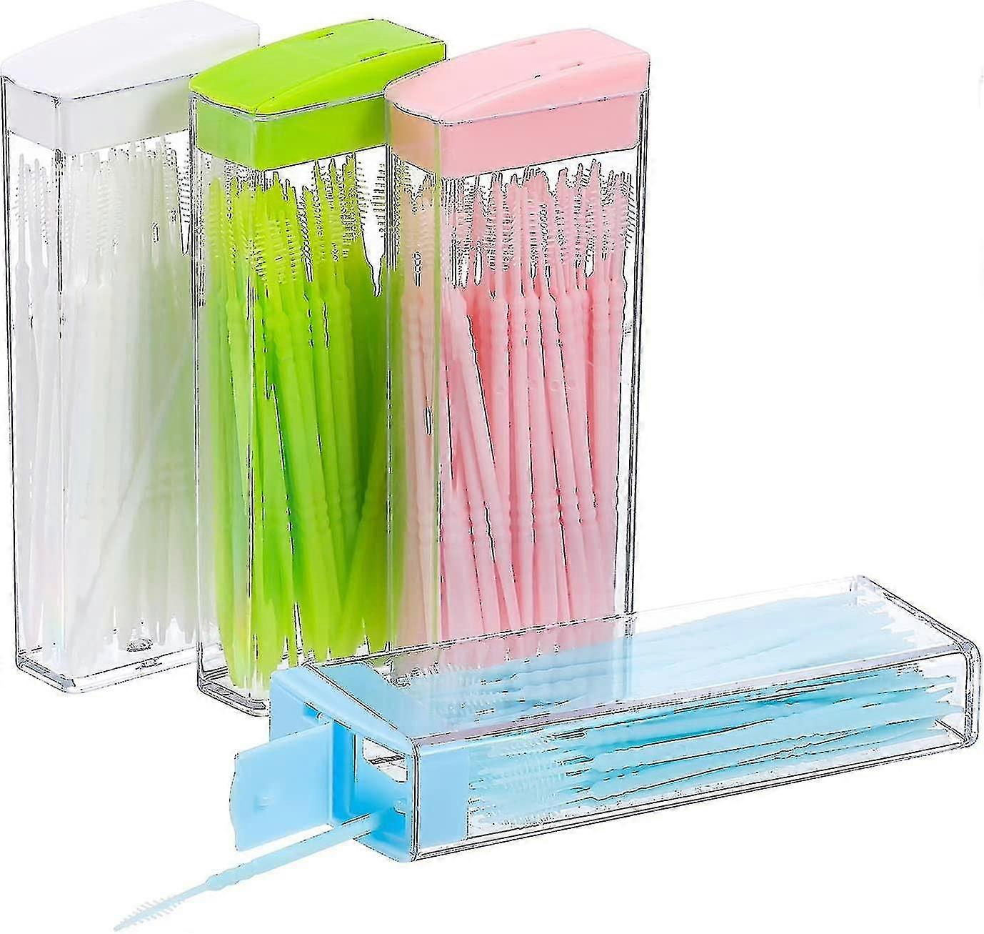 Double-ended Plastic Toothpicks Teeth Sticks For Oral Care 200pcs ...