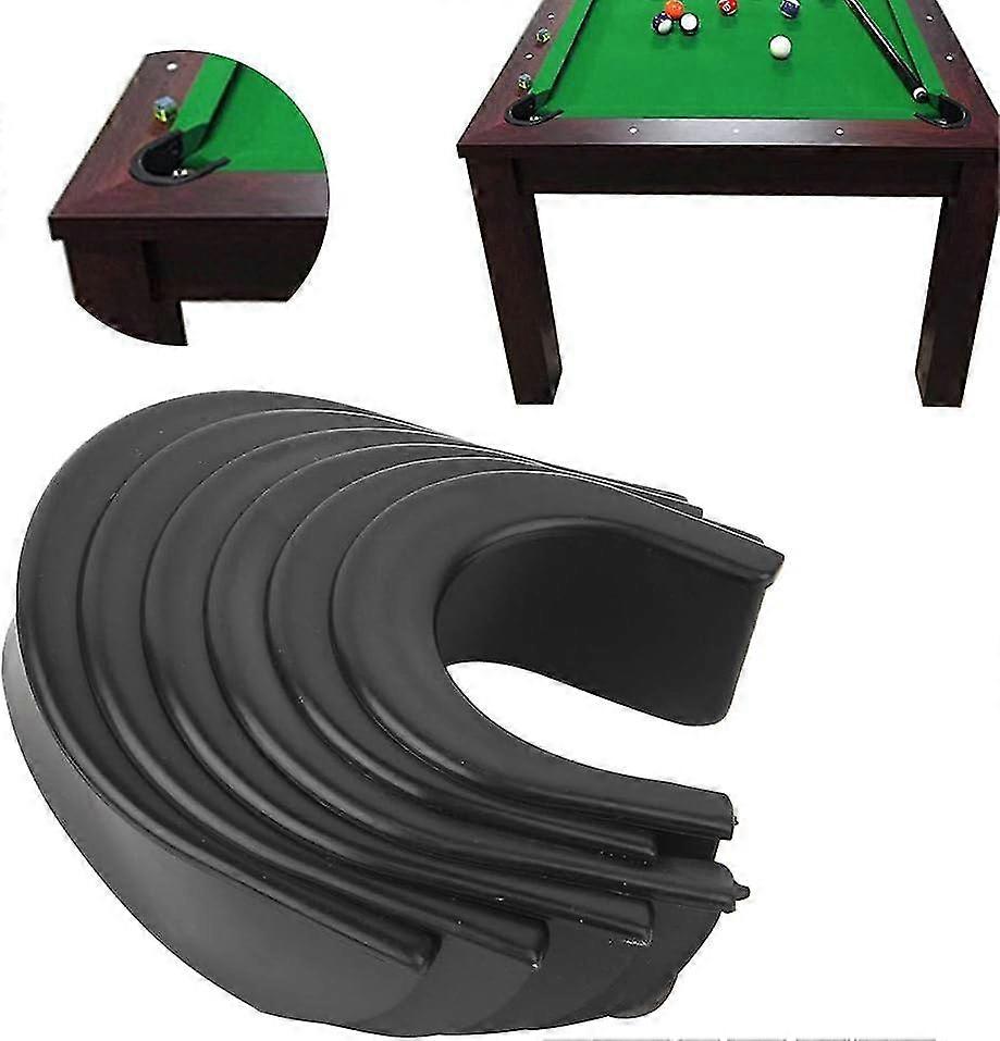 6 Pcs Billiard Pool Table Hole Billiard Table Liners Pocket Rubber ...