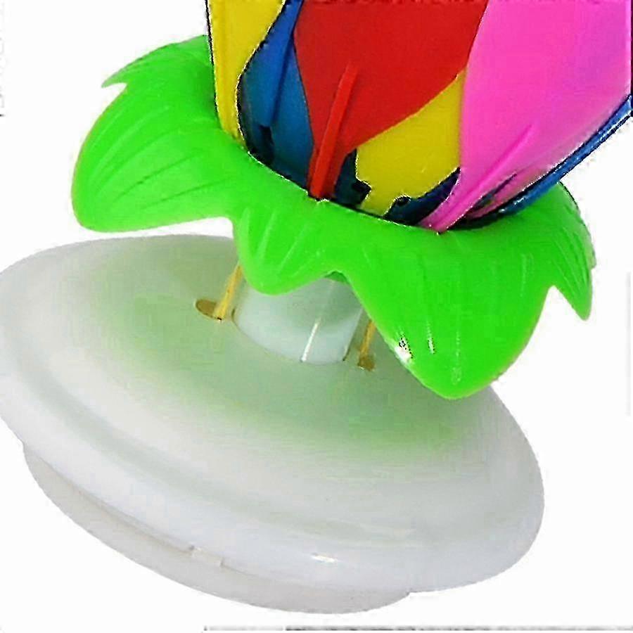 3 Pack Musical Birthday Candle Multicolor Musical Candle Lotus Rotation ...