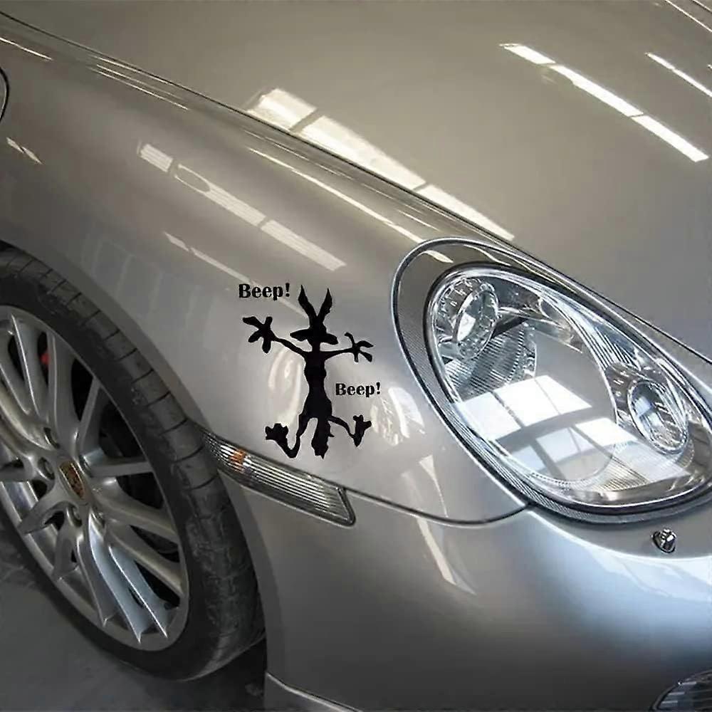 Dent Fix Car Decal - E Cartoon Coyote Splat Hitting Wall Door Cars ...