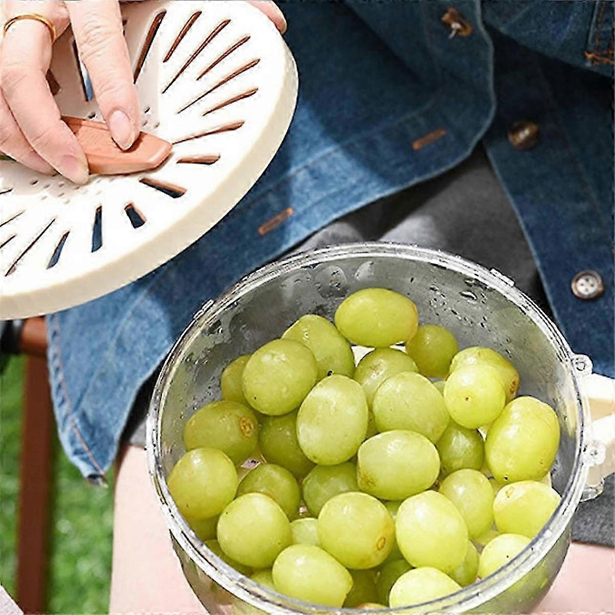 Drainage Basket Storage Box Multifunctional Drainage Basket With Cover ...