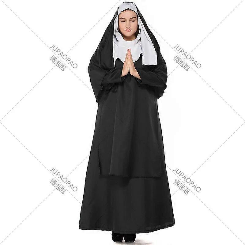 Nun Sister Habit Costume Halloween Women's Christian Missionary ...