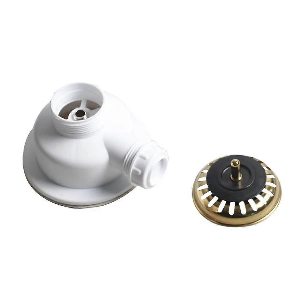 Talea Kitchen Sink Strainer without overflow 114MM Polished Golden Drainer xk225c036-1 | Fruugo UK