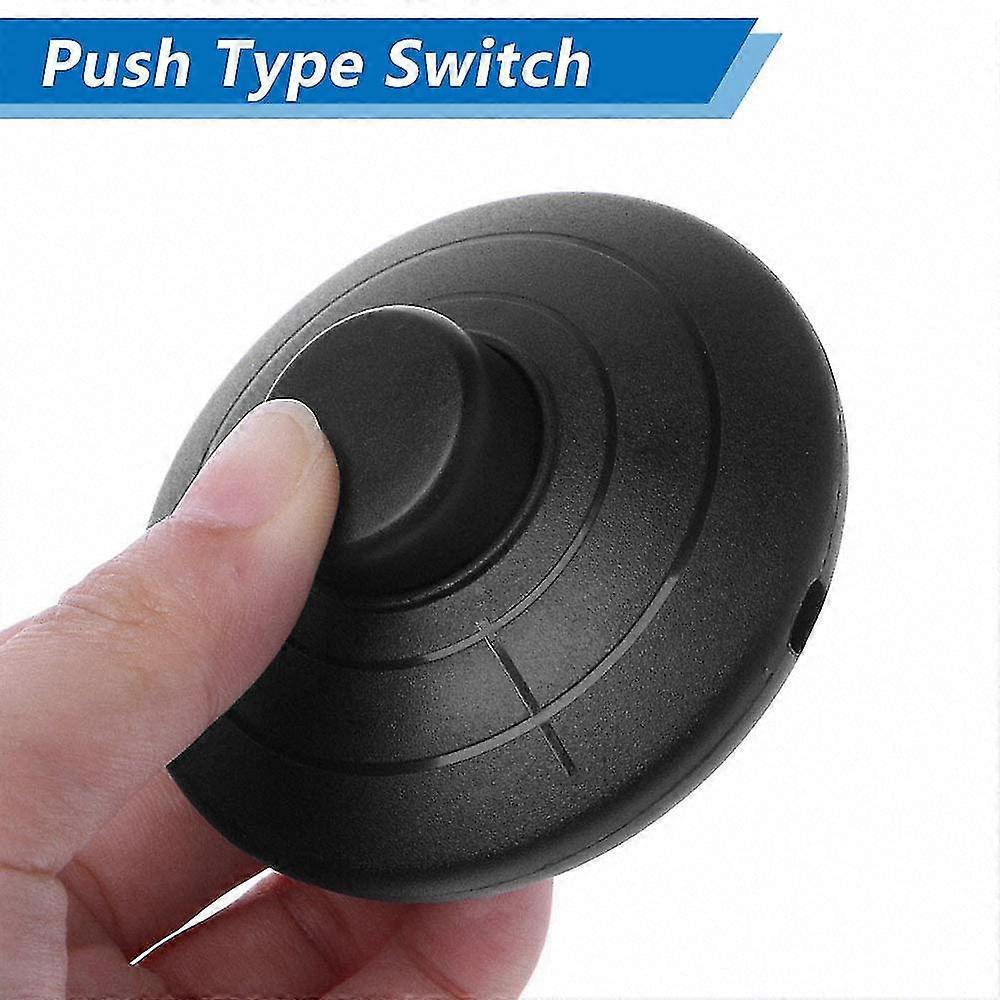 Diameter 70mm Black Round Foot Switch For Lamp Foot Push Switch Inline ...