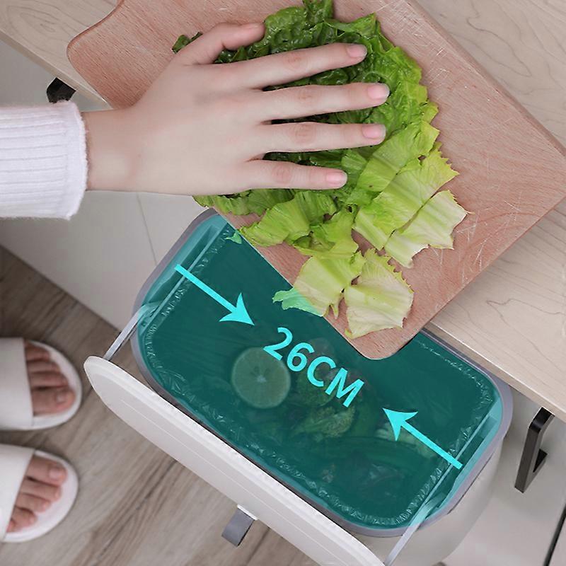 Recycle Bin Waste Basket 7L/9L Wall Mounted Kitchen Trash Can Door ...