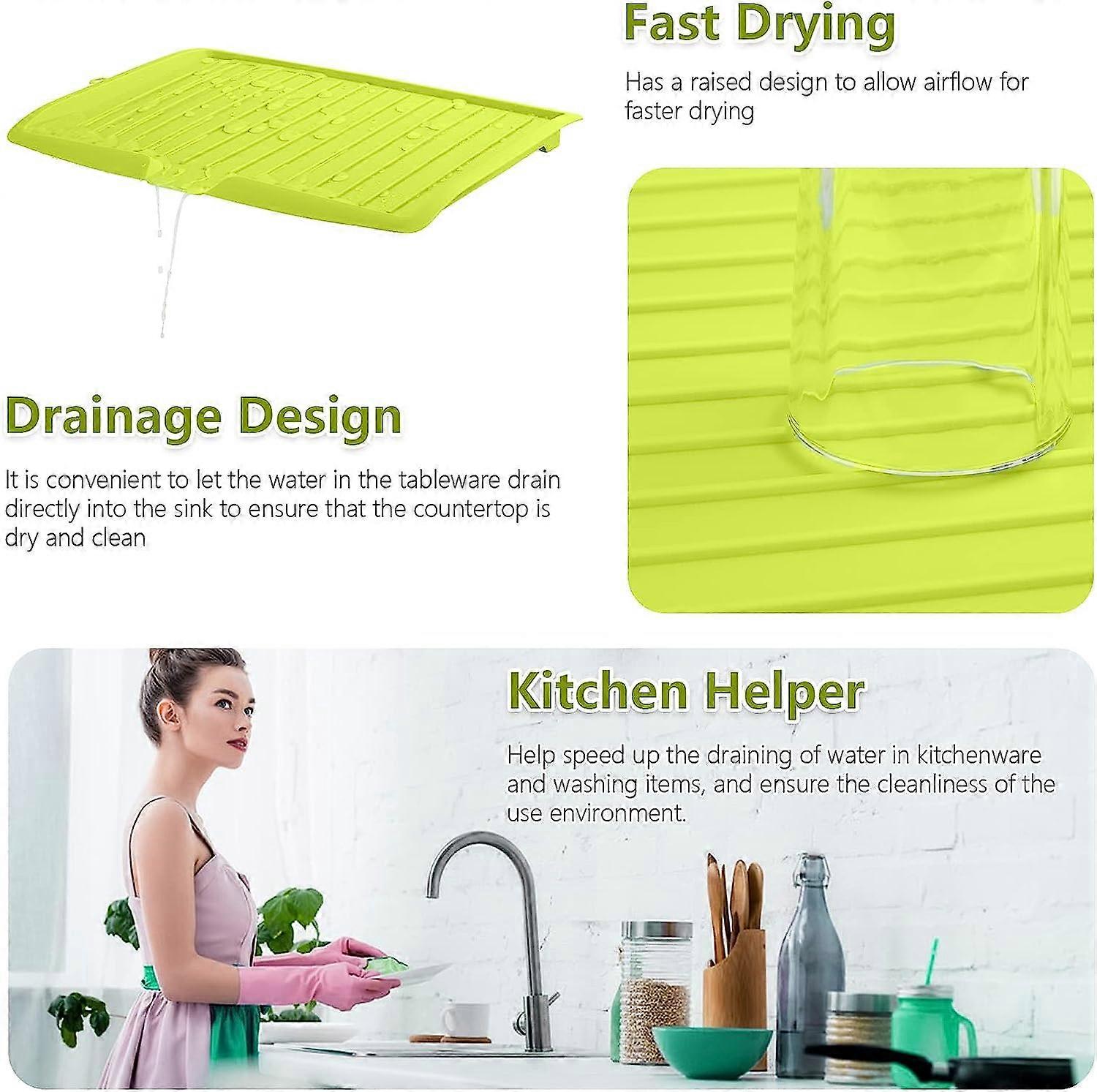 Drip Tray Plastic Portable Dish Drain Board Durable Drip Sloping ...