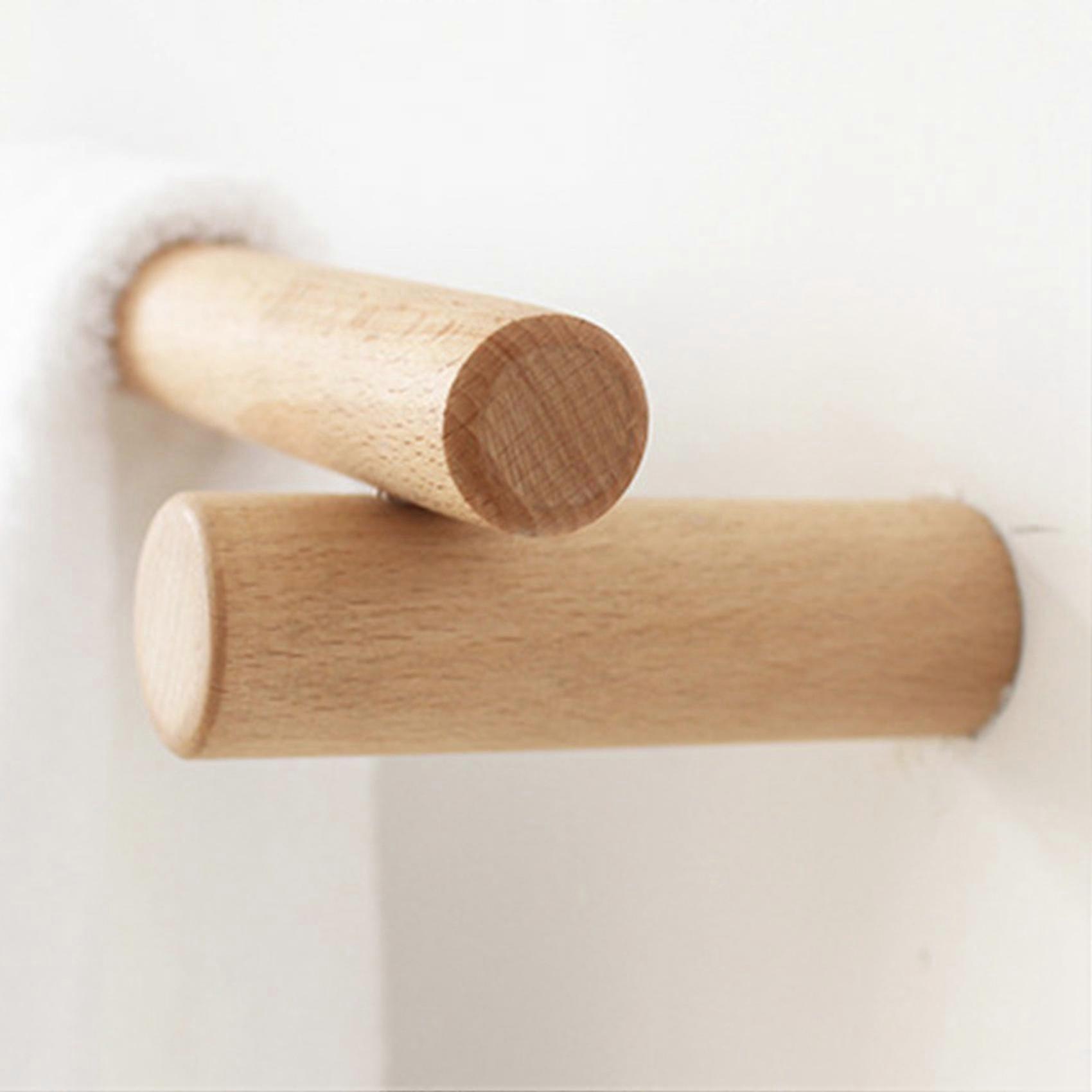 Simple Towel Rack Wood Towel Bar For Bathroom Kitchen Home (30cm ...