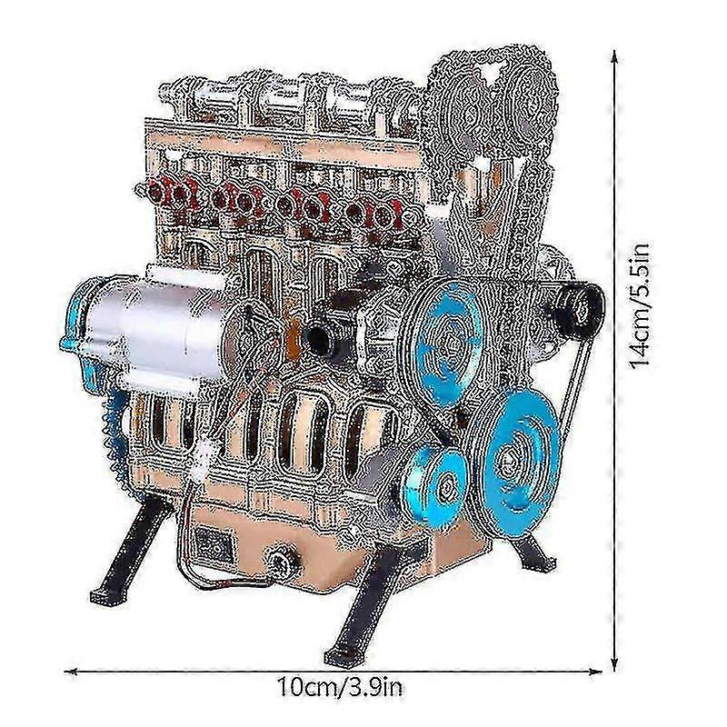 Mini Inline Four-cylinder Engine Model Kit Toys For Adult Resin ...