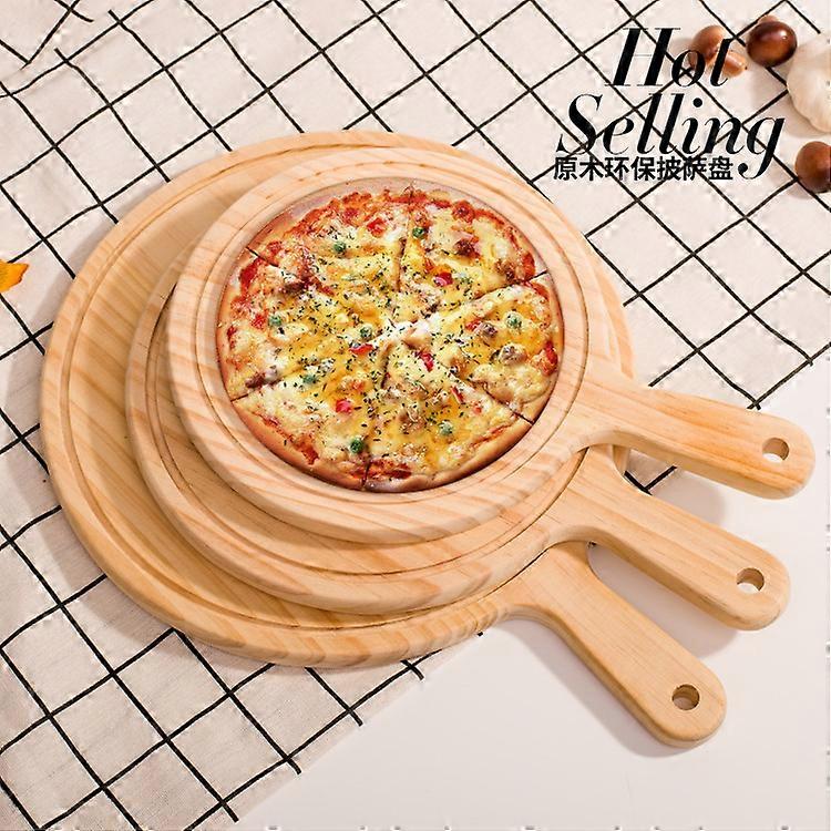 Wooden 6-14 inch Round Pizza Board, Multifunctional Pizza Board, Pizza ...