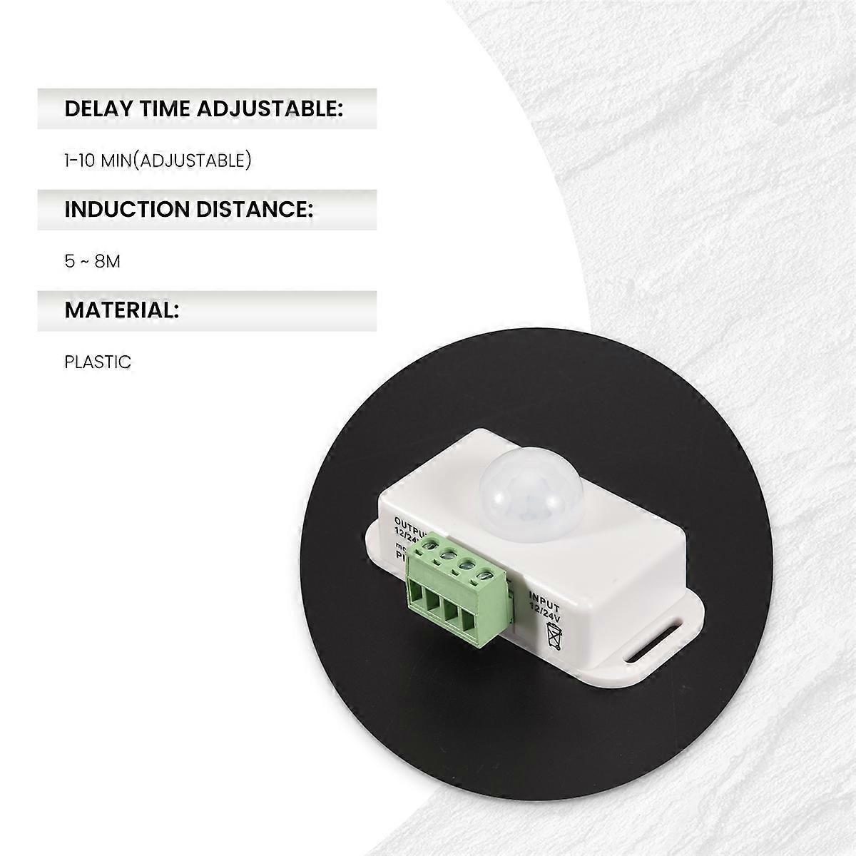 PIR Infrared Motion Sensor Detector, DC 12V-24V Strip Light Motion ...