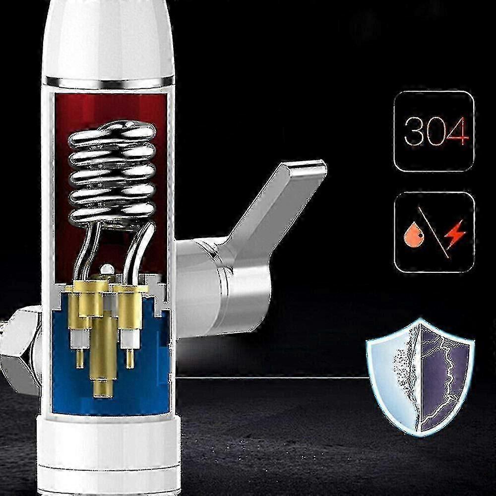 Electric Water Faucet, 3000w 220v Kitchen Water Heater Heated Water ...