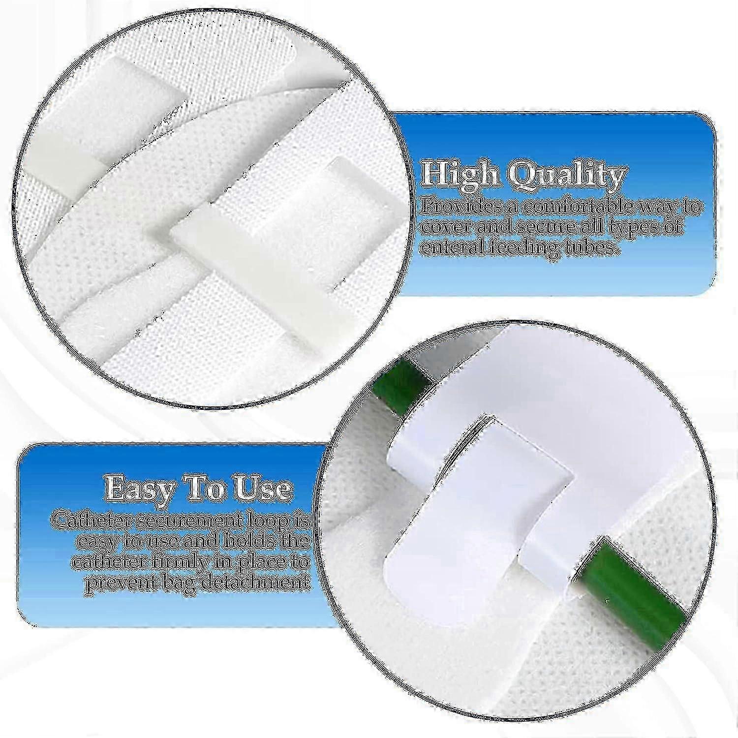 10 Pack Catheter Leg Bag Holder, Statlock Stabilization Device for ...