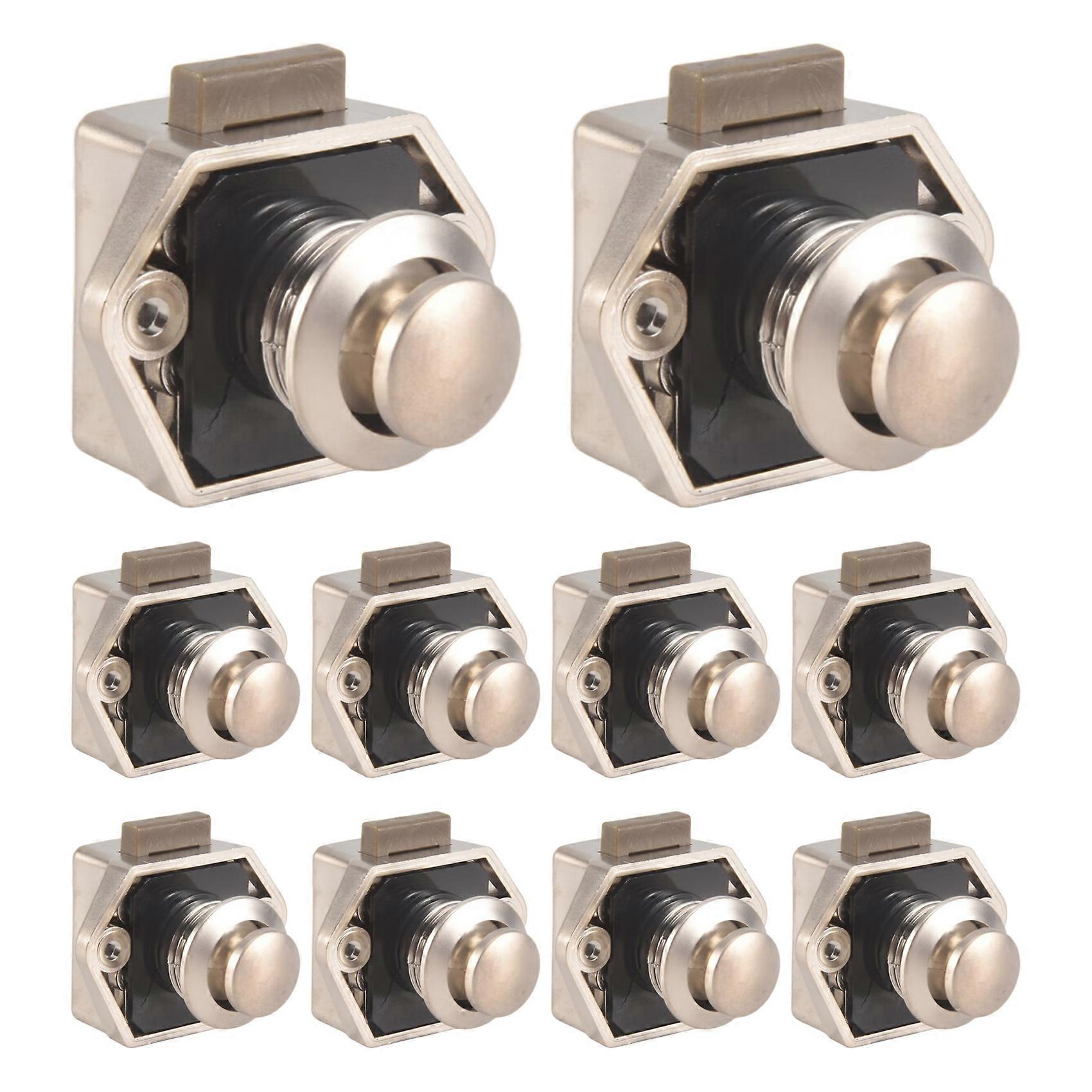 10Pcs Camper Car Push Lock RV Caravan Boat Motor Home Cabinet Drawer ...