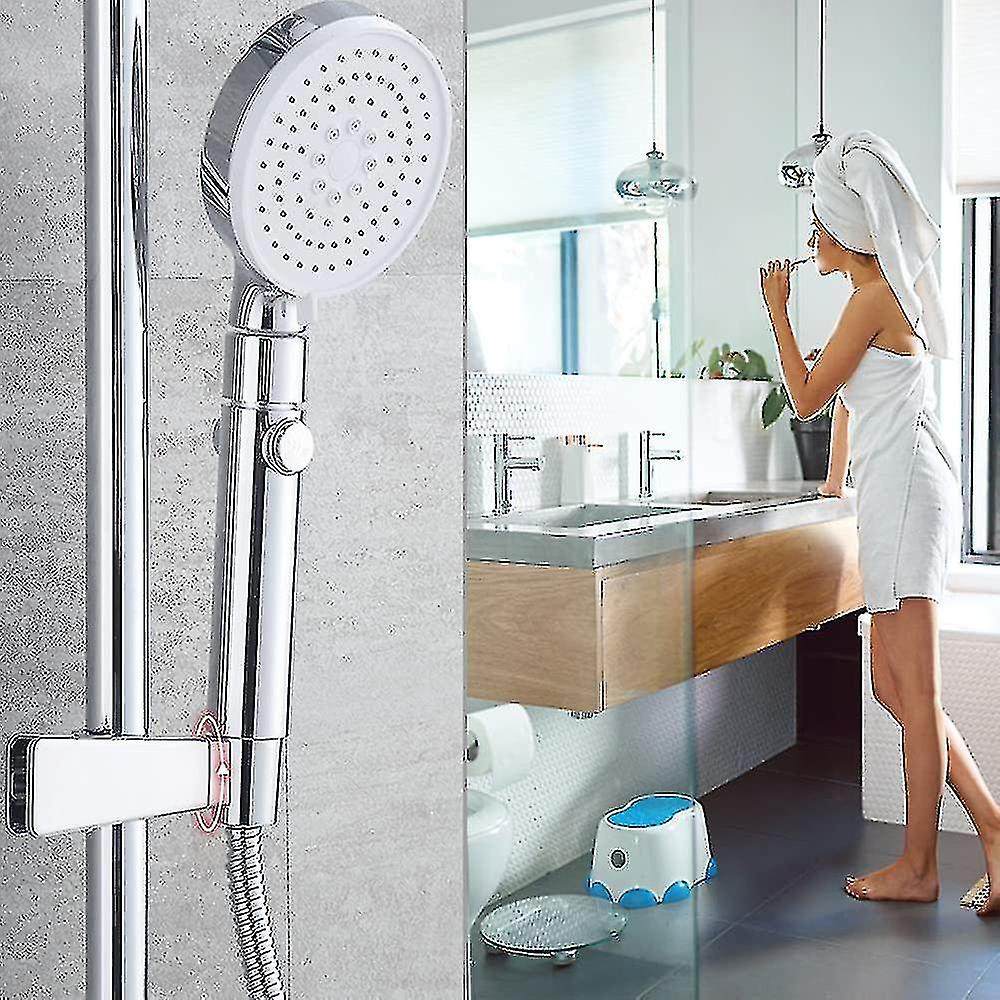 Adjustable Shower Head Bracket Universal 18-25mm Slide Bar 45 Rotation ...