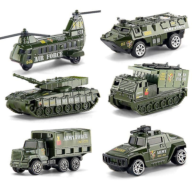 6 Pcs Cars Toy Die-cast Metal Playset Vehicle Alloy Car Models Toy For ...