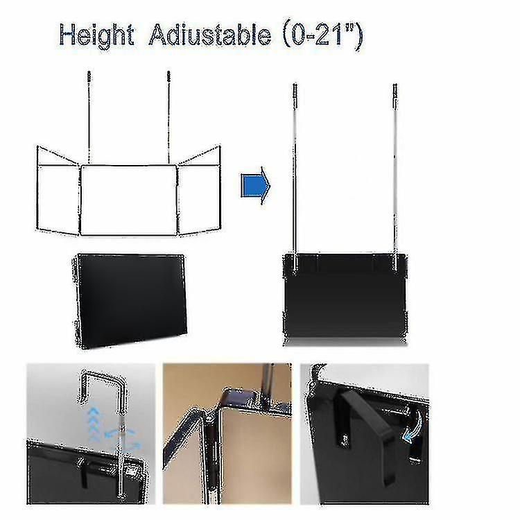 Retractable Hanging Three-sided Folding Vanity Mirror(,) | Fruugo UK