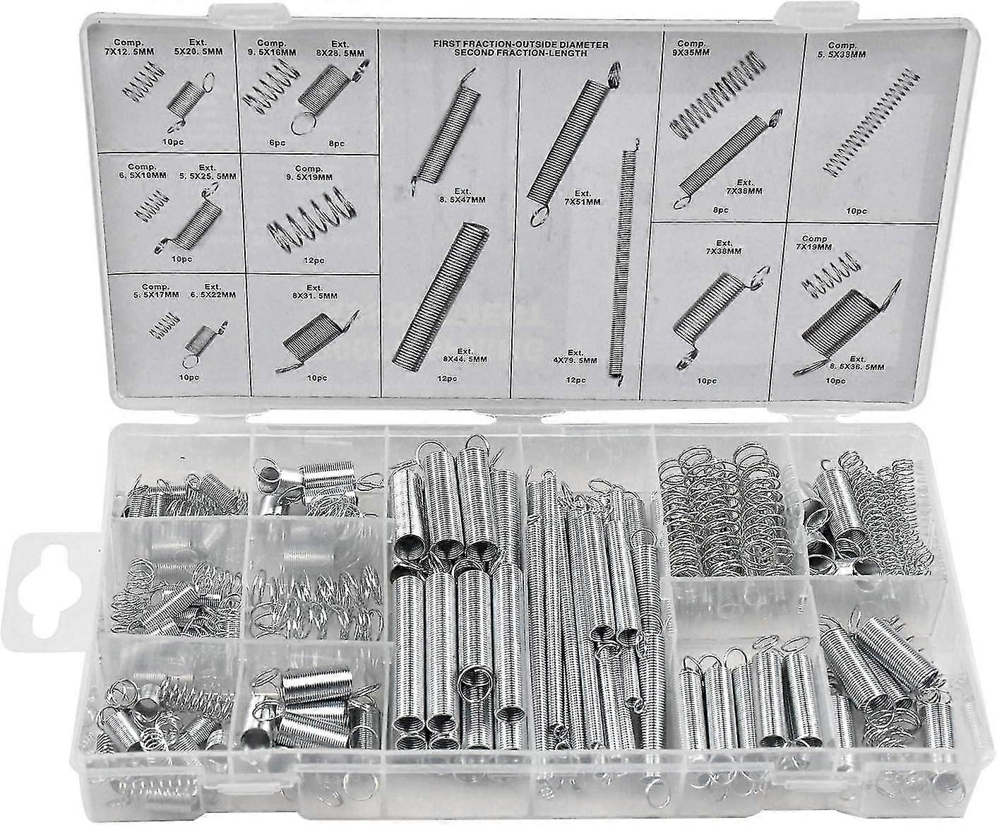 200 Pieces Compression Springs Extension Springs Extension Springs ...