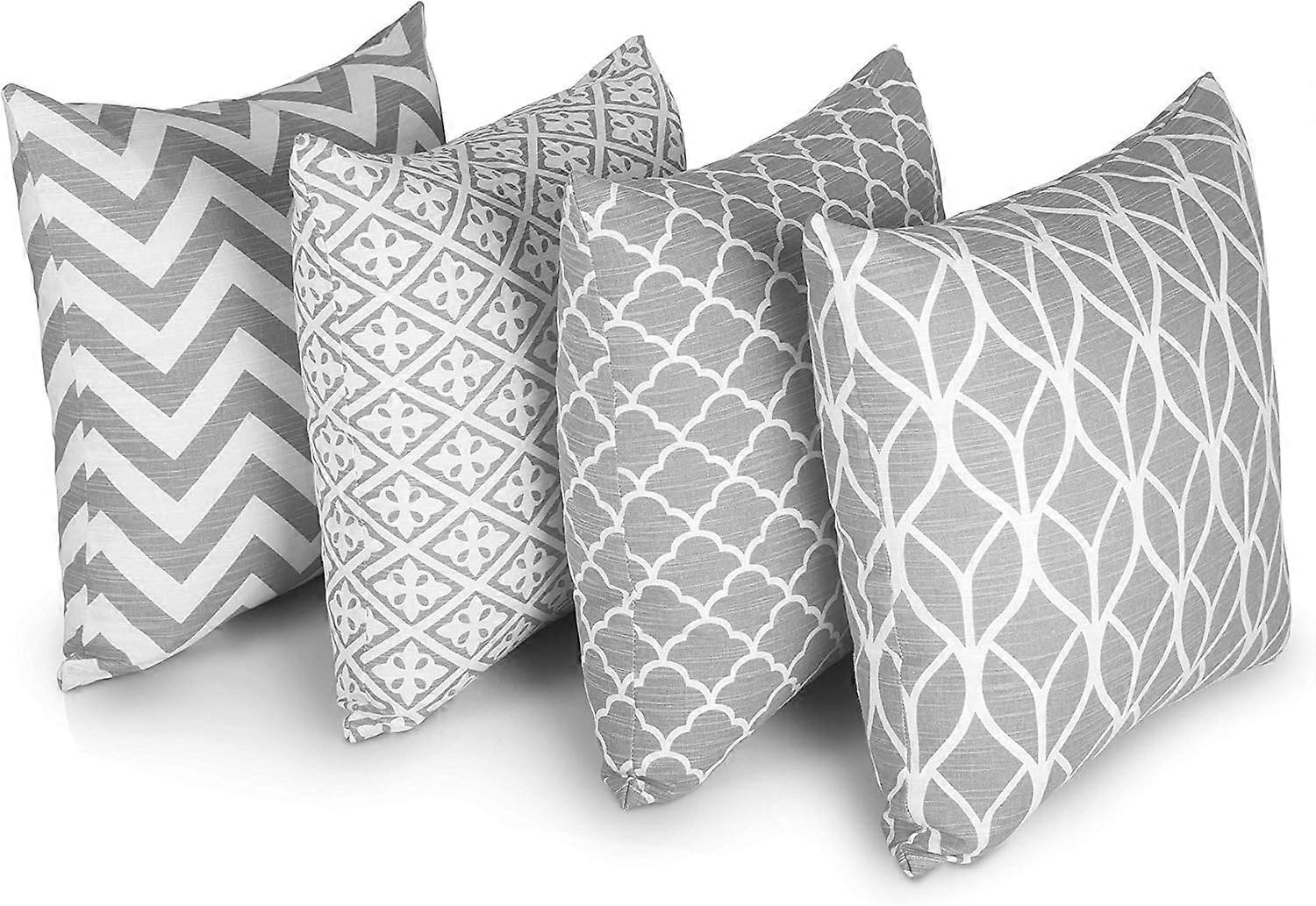 Double-sided square cushion cover, 45x45 cm (set of 4) | Fruugo UK