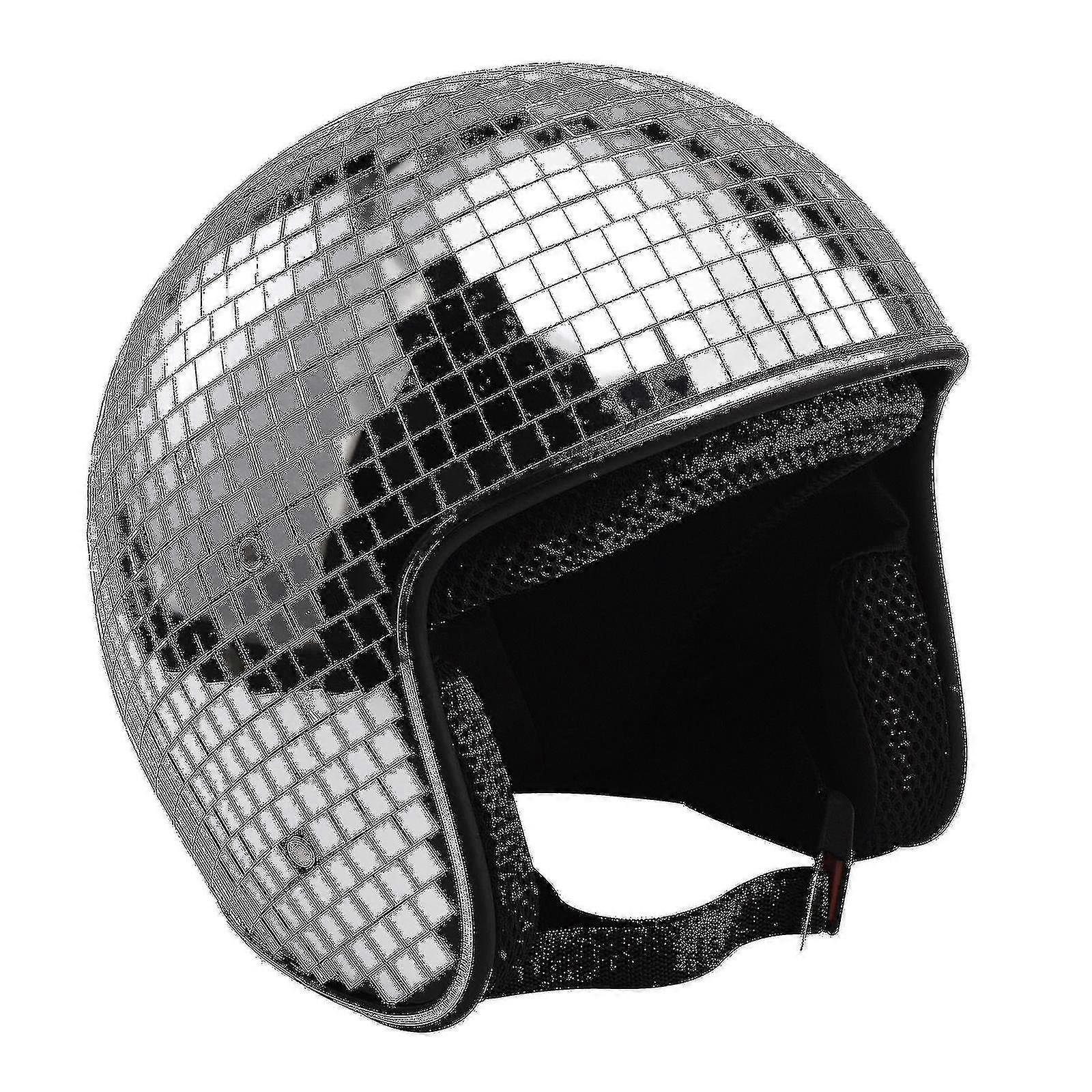Disco Ball Helmet With Retractable Visor Disco Ball Helmet With ...