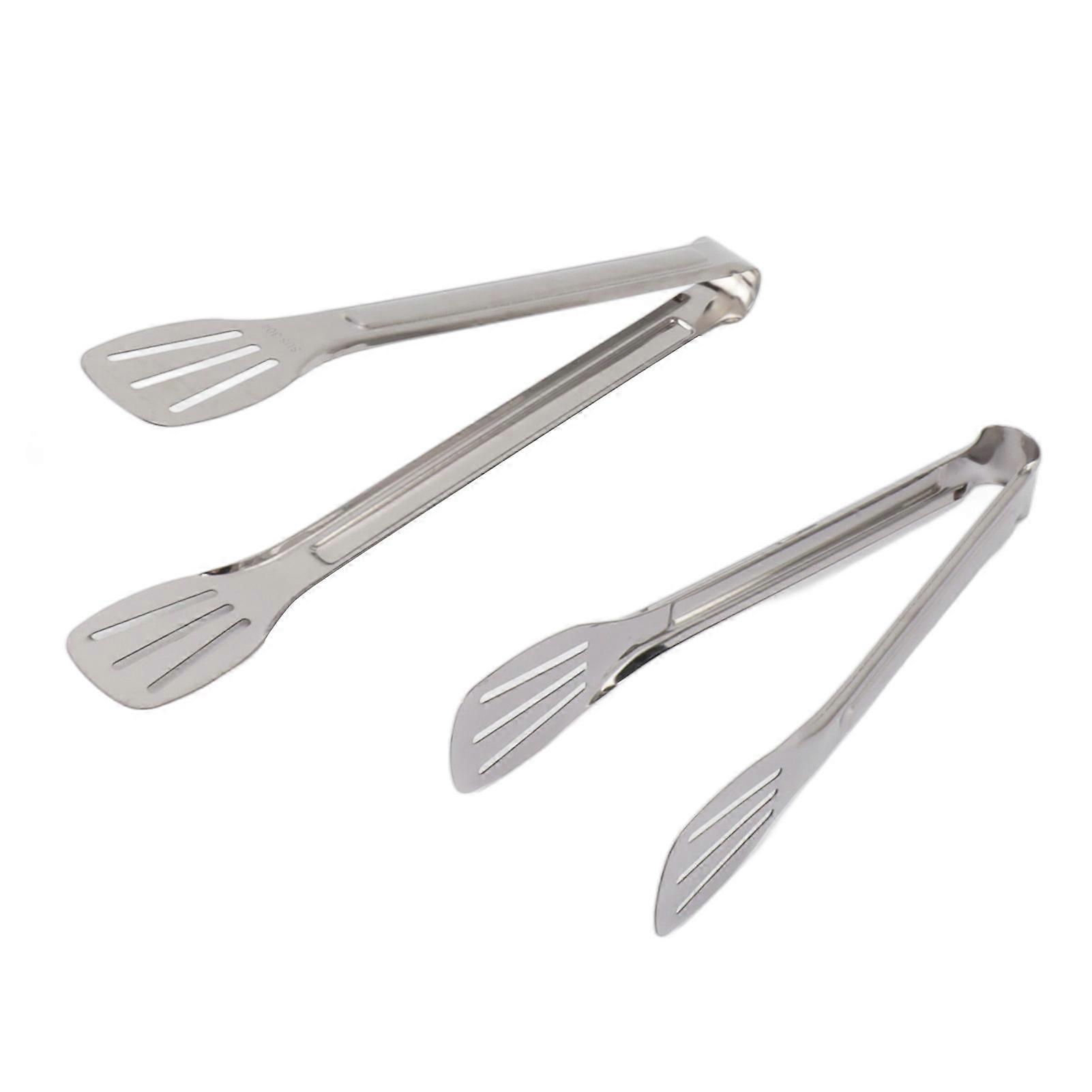 9 Inch and 11 Inch Stainless Steel Food Tongs Set Kitchen Tongs Set ...