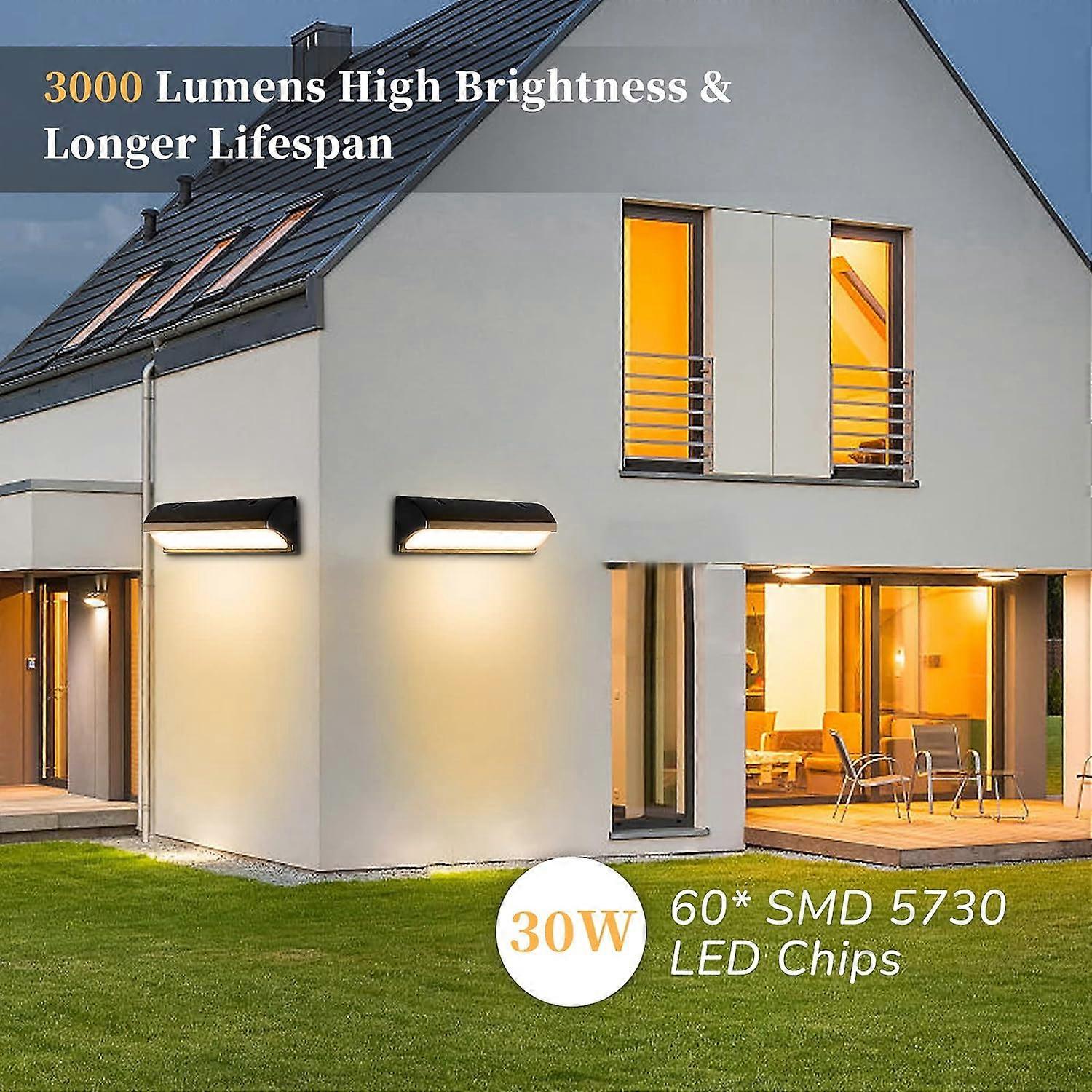 Nirvana LED Outdoor Wall Light, 30W Outdoor Wall Light, IP65 Waterproof ...