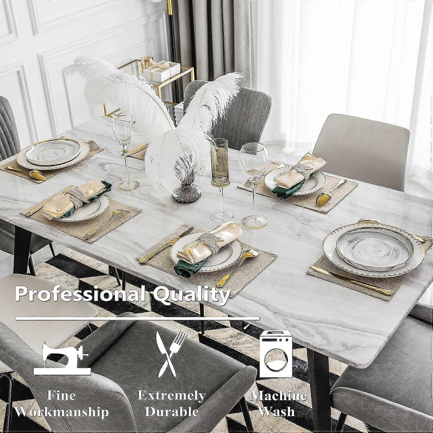 4 Pack Heat Resistant Dining Table Place Mats Plate Mat Cloth Placemats ...