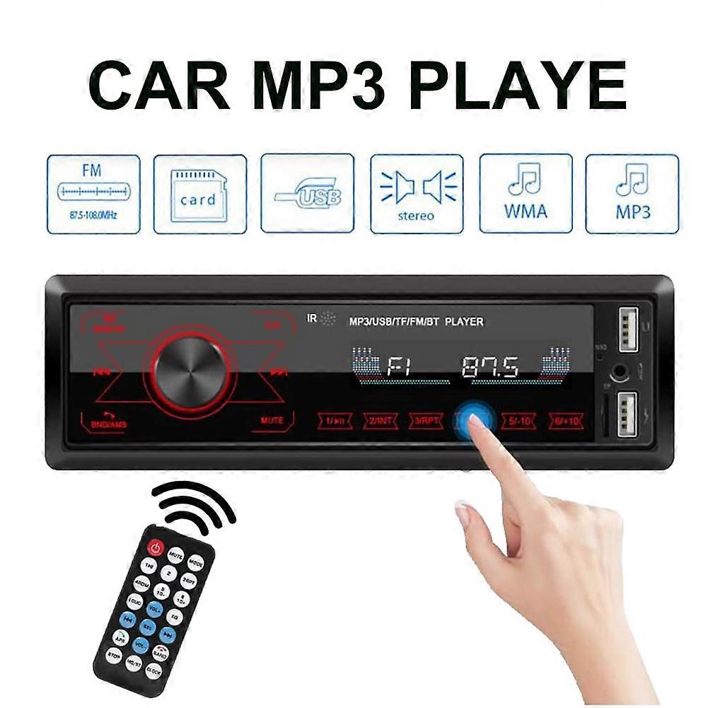 Car Stereo Bluetooth Touch Screen Car Radio Bluetooth 4X60W 7 Colours ...