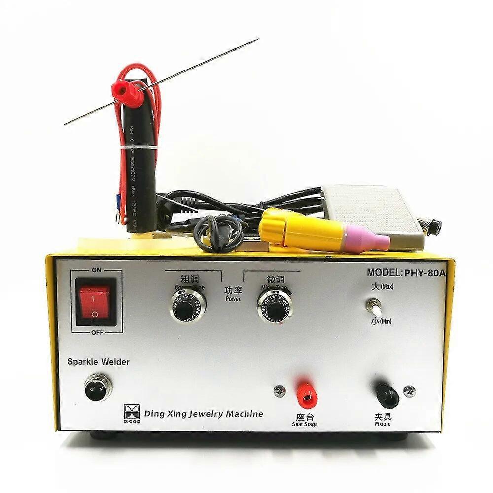 80A Pulse Spot Welding Hand Held Pulse Spot Welder Spot Welding Machine Gold And Silver Jewelry ...