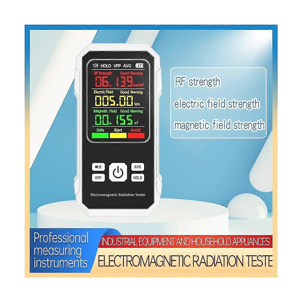 Electromagnetic Radiation Detector Electric Magnetic Field Tester Meter ...