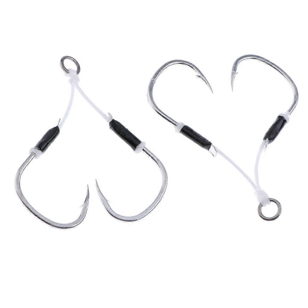 5x 2Pcs Fishing Assist Hook, Steel Jigging Assist Fishing Hook ...