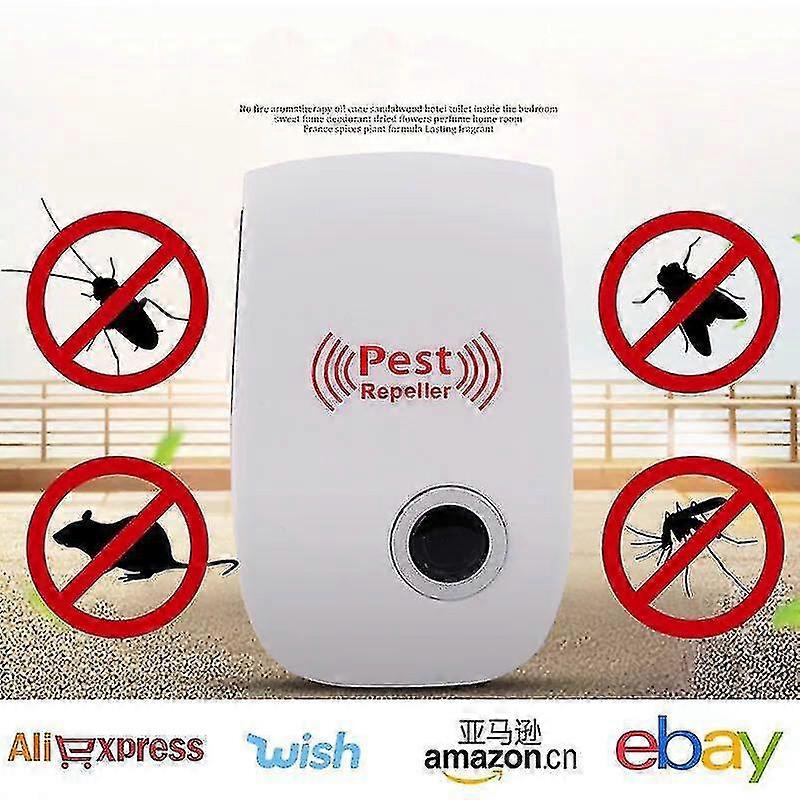 6 Pack Electronic Rat Repeller Ultrasonic Mosquito Repeller Cockroach ...