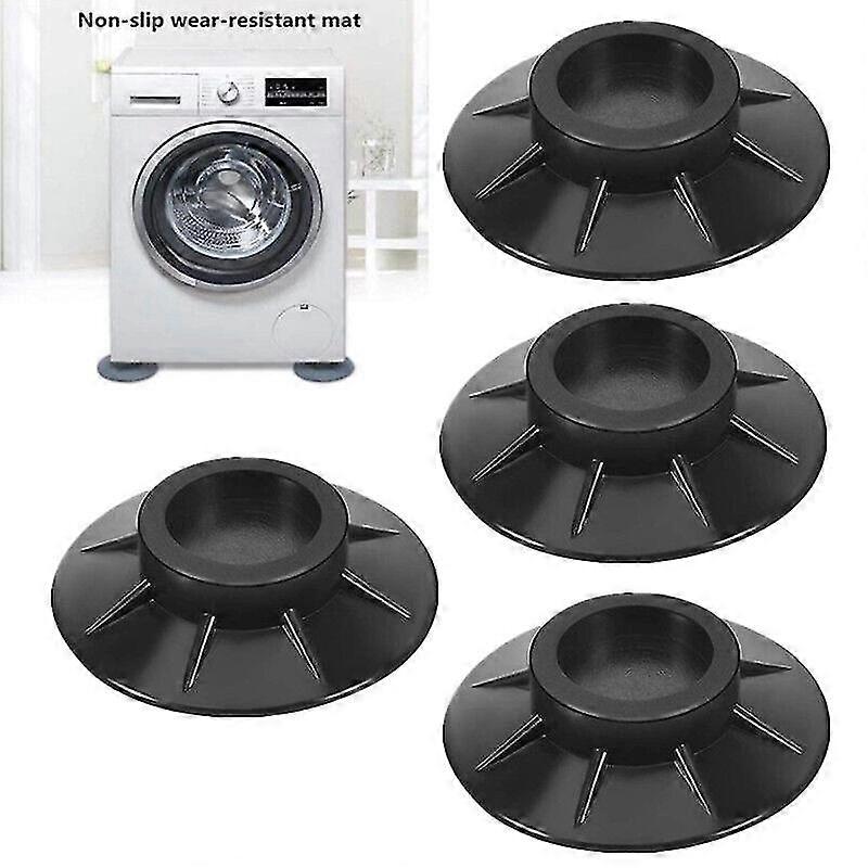 4x Washing Machine Support Mat Anti-Vibration Leg Stopper Foot Pad Feet ...